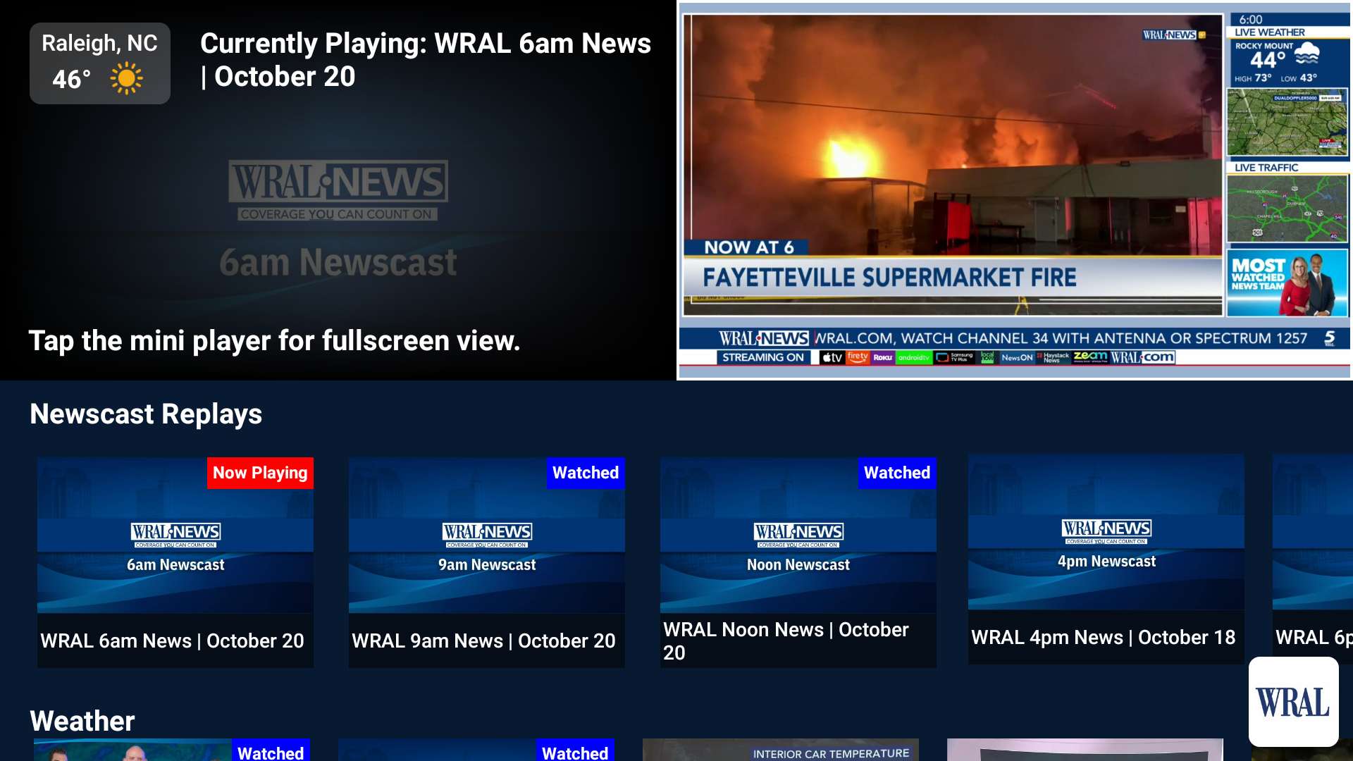 WRAL-TV North Carolina - App on Amazon Appstore