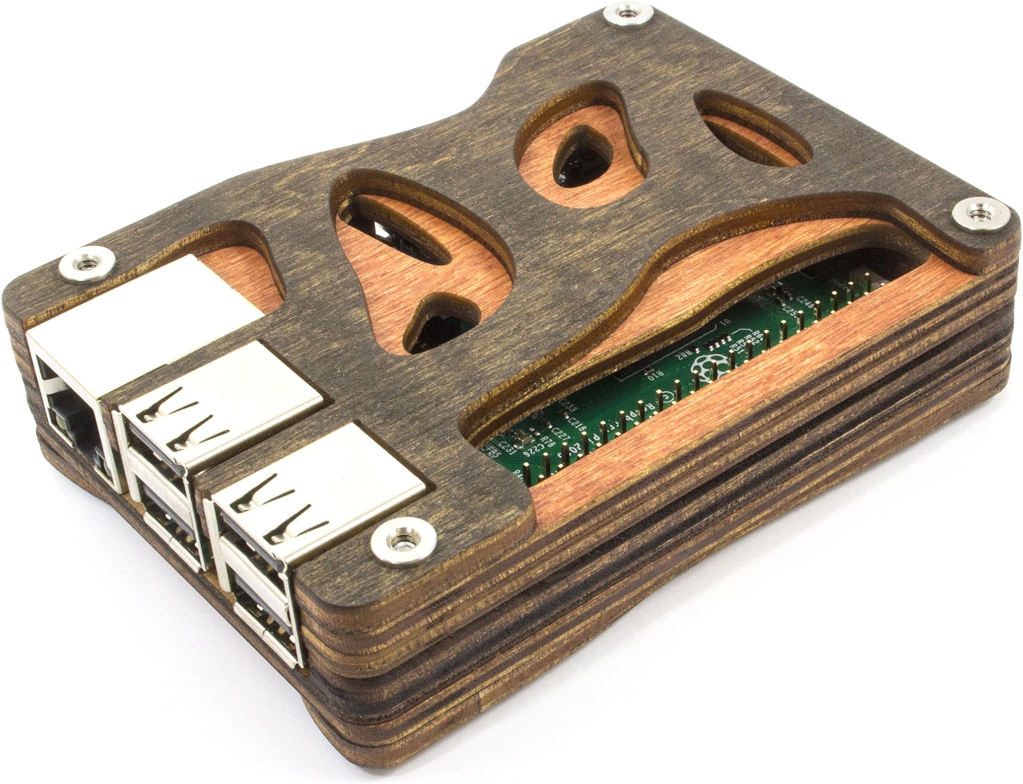 Amazon.com: Zebra Short Top HAT Case for Raspberry Pi 3B+ Pi2 B B+ ...