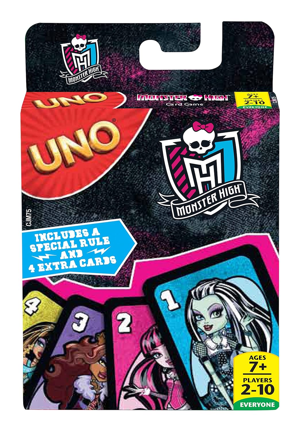 Mattel Games UNO Monster High Card Game for Kids, Ages 3 and Up ...