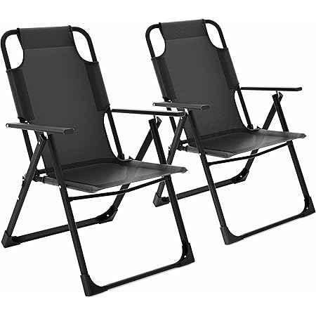 Amazon.com: UDPATIO Outdoor Dining Chairs Set of 2, Heavy Duty ...