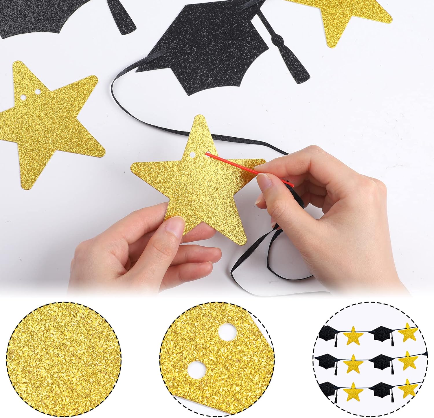10 pancartas de graduación de papel de felicitaciones graduadas ...