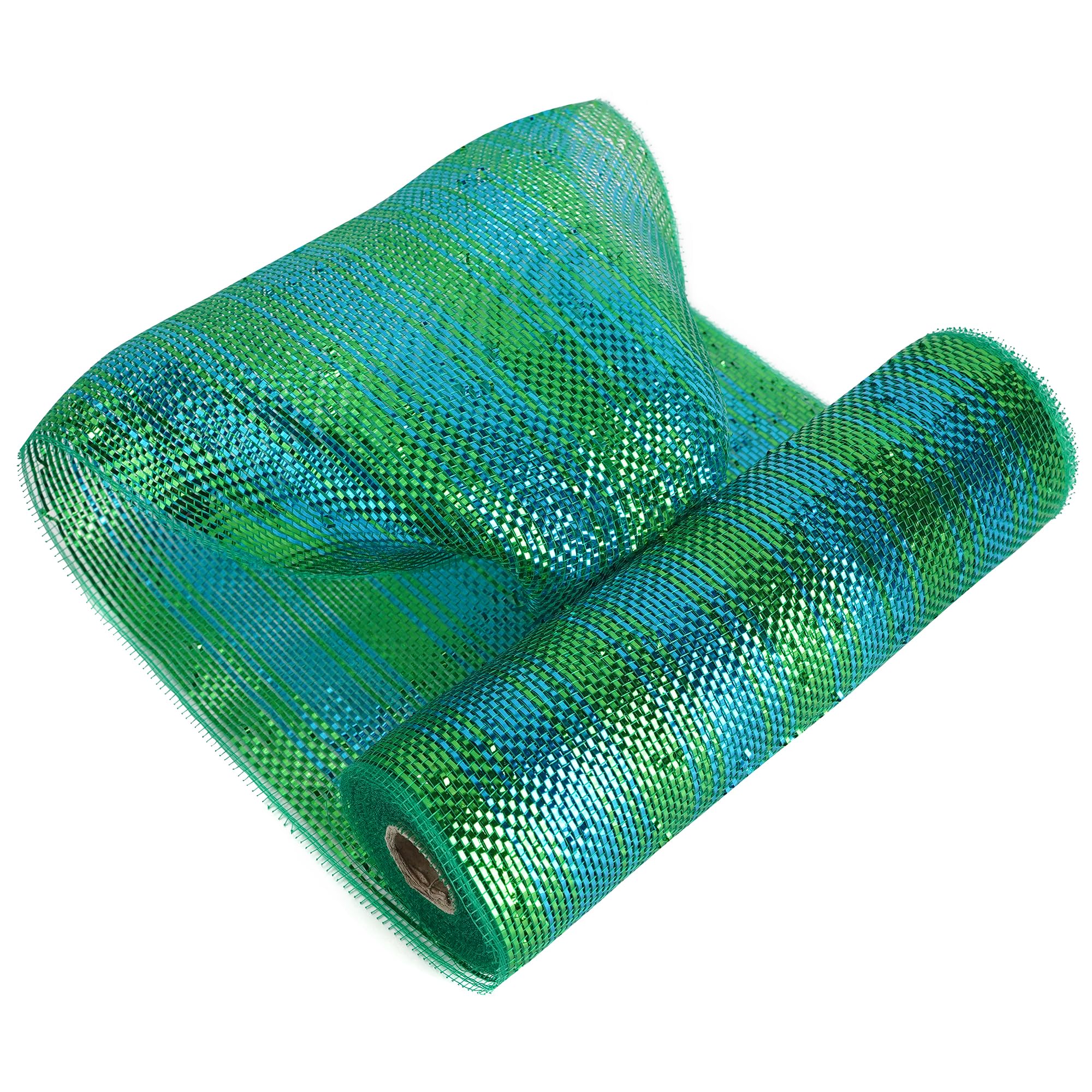 Amazon.com: MEEDEE Peacock Ombre Deco Mesh 10 Inch Deluxe Wide Foil ...