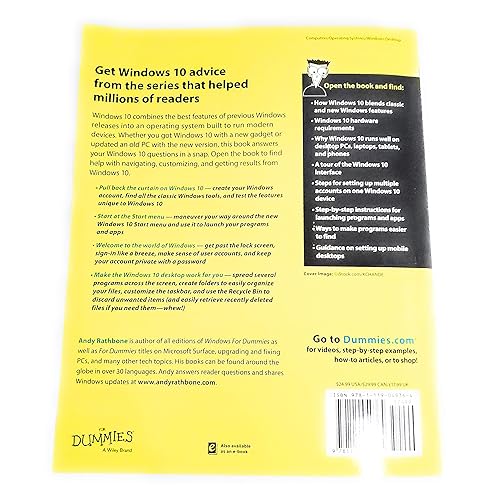 Snapklik.com : Windows 10 For Dummies