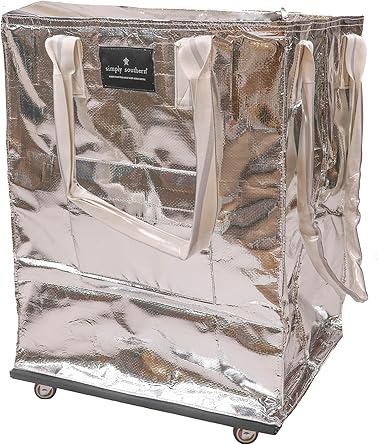 Amazon.com | Simply Southern Collapsible & Colorful Rolling Tote Bag ...