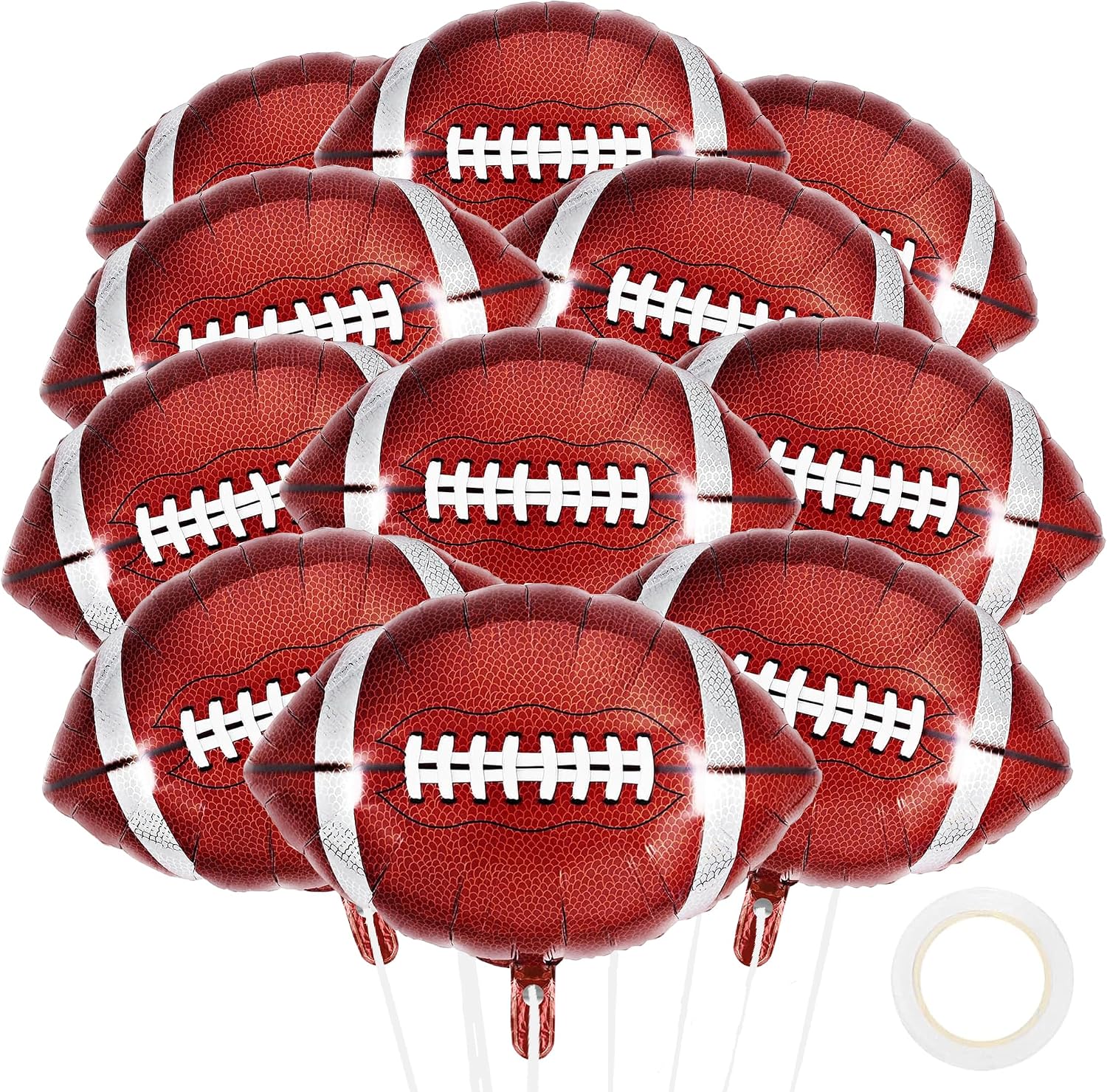Amazon.com: 20 Inch Football Balloons Football Party Decorations 12 ...