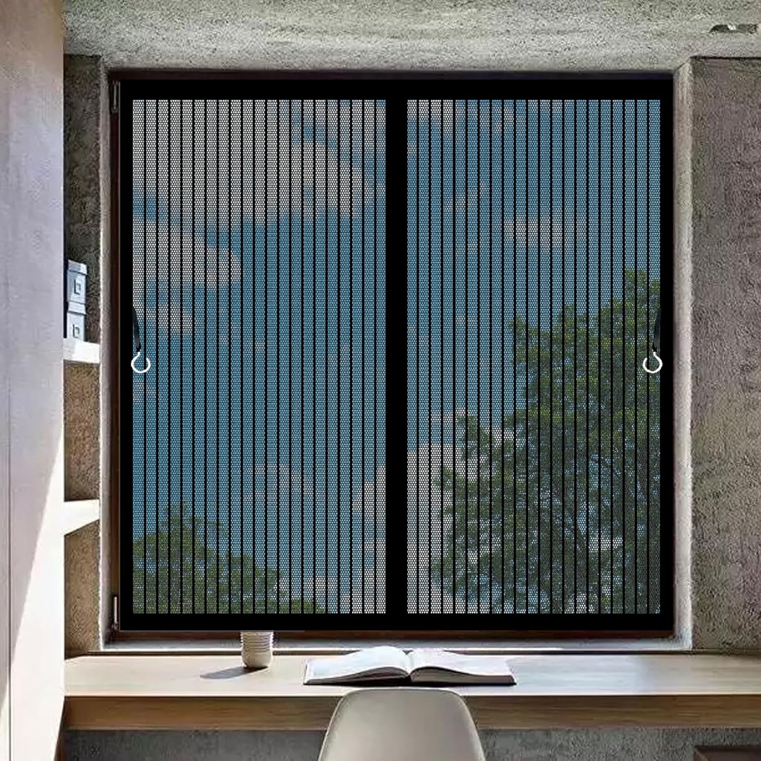 Fly Screen Door 120 x 70 cm Automatically Closes, Hands Free Nets Patio ...