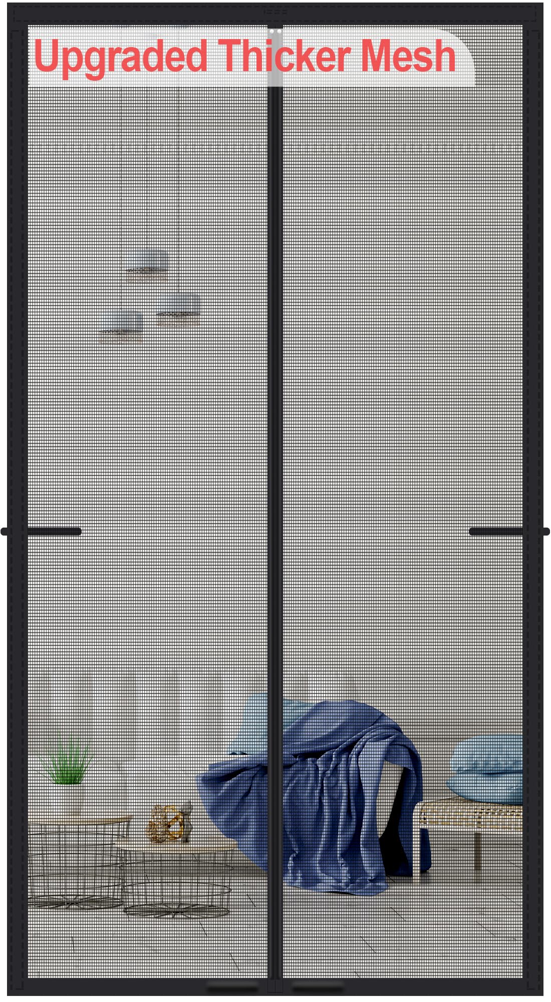 Snapklik.com : Heavy Duty Magnetic Screen Door,Thicker 255g/ Reinforced ...