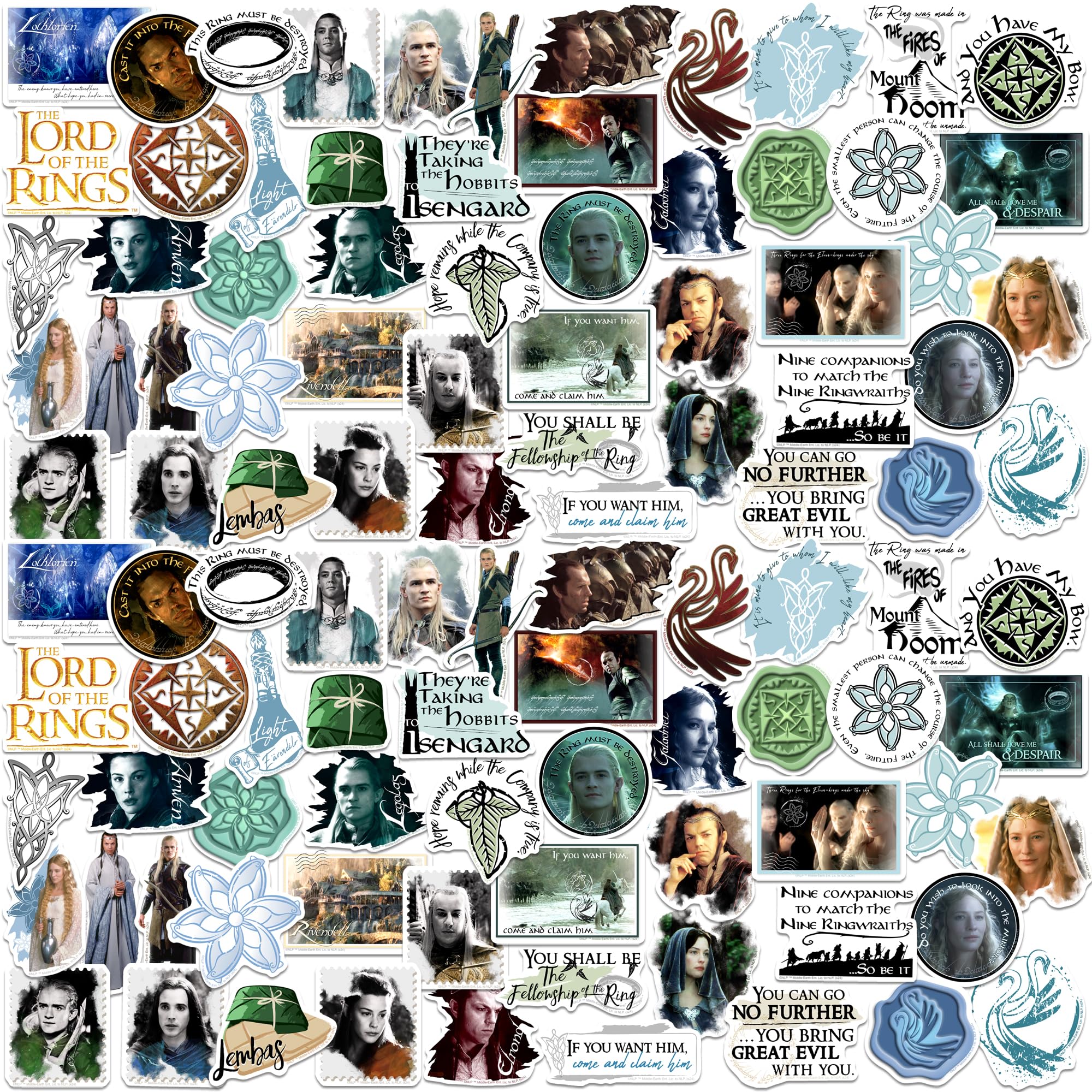 Amazon.com: Lord of The Rings Elves of Middle-Earth 100ct Vinyl Large ...