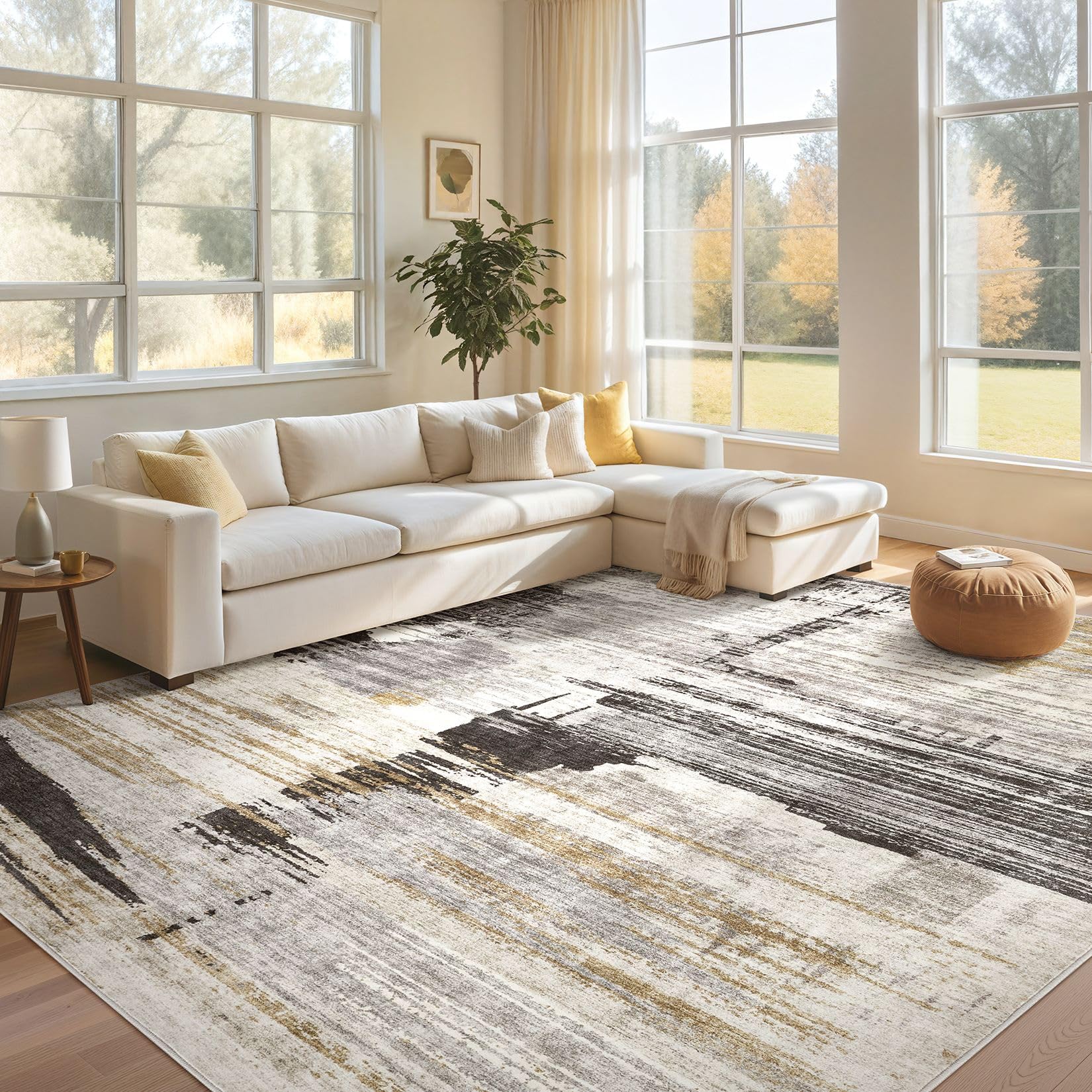 Amazon.com: EIEIHOUSE Area Rug for Living Room - 10X4 Modern Washable ...