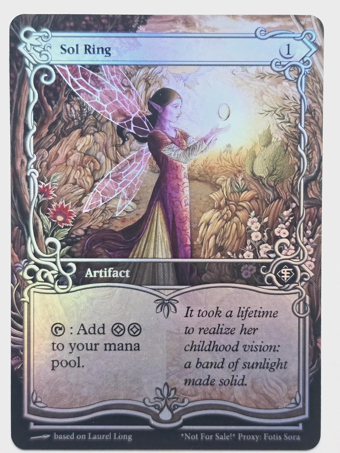 Amazon.com: Sol Ring #03 Foil - Alternative Custom Art Artifact MTG : Toys & Games