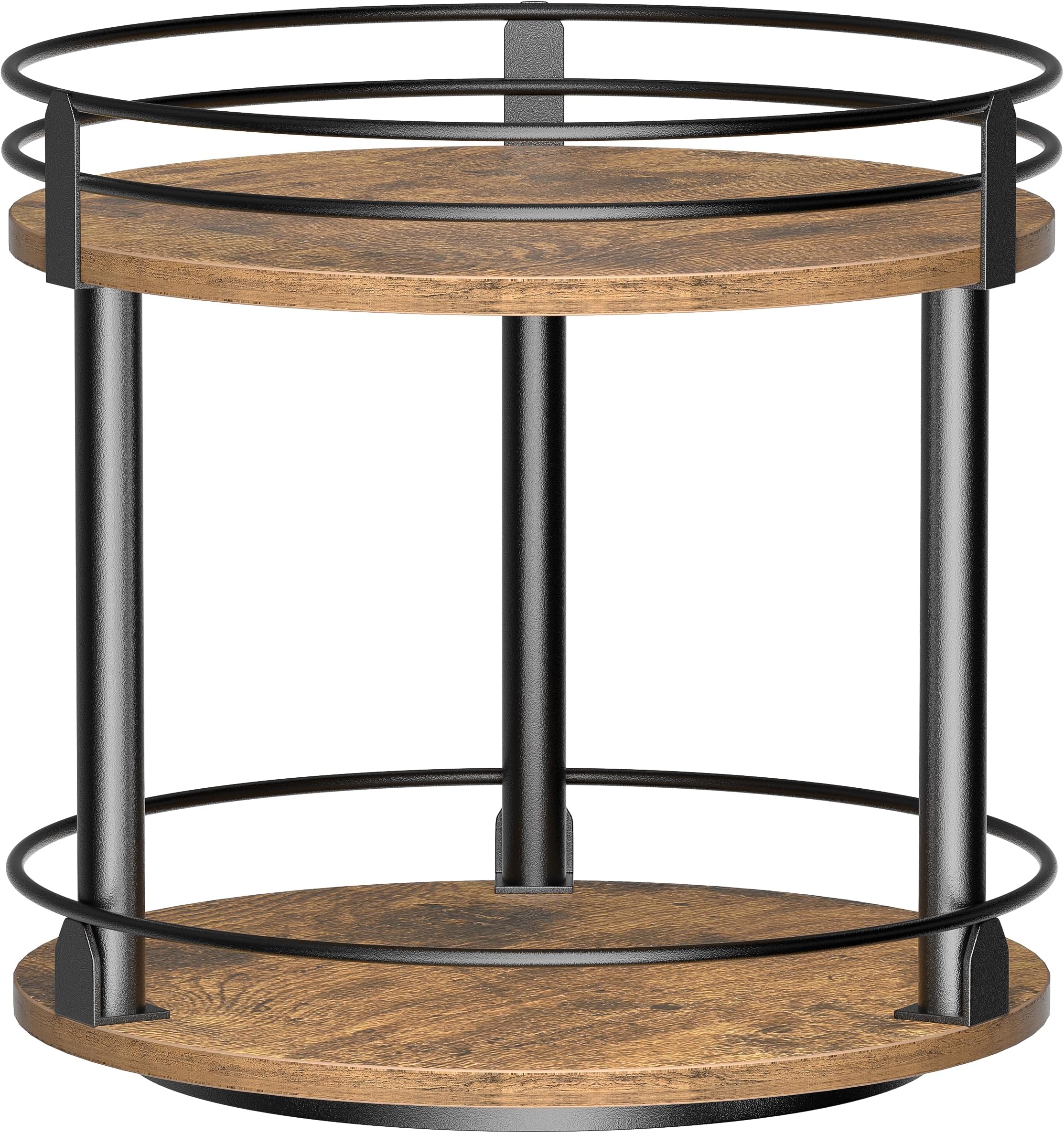 Amazon.com: YATINEY Lazy Susan, 2 Tier Lazy Susan Organizer, Lazy Susan ...