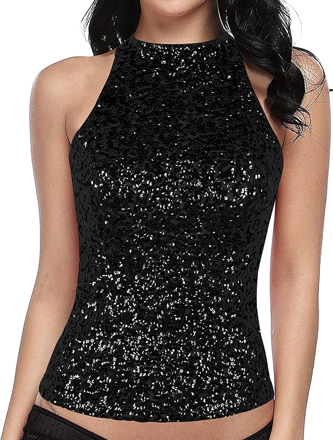 Amazon.com: PrettyGuide Women's Shimmer Flashy All Sequins Embellished ...