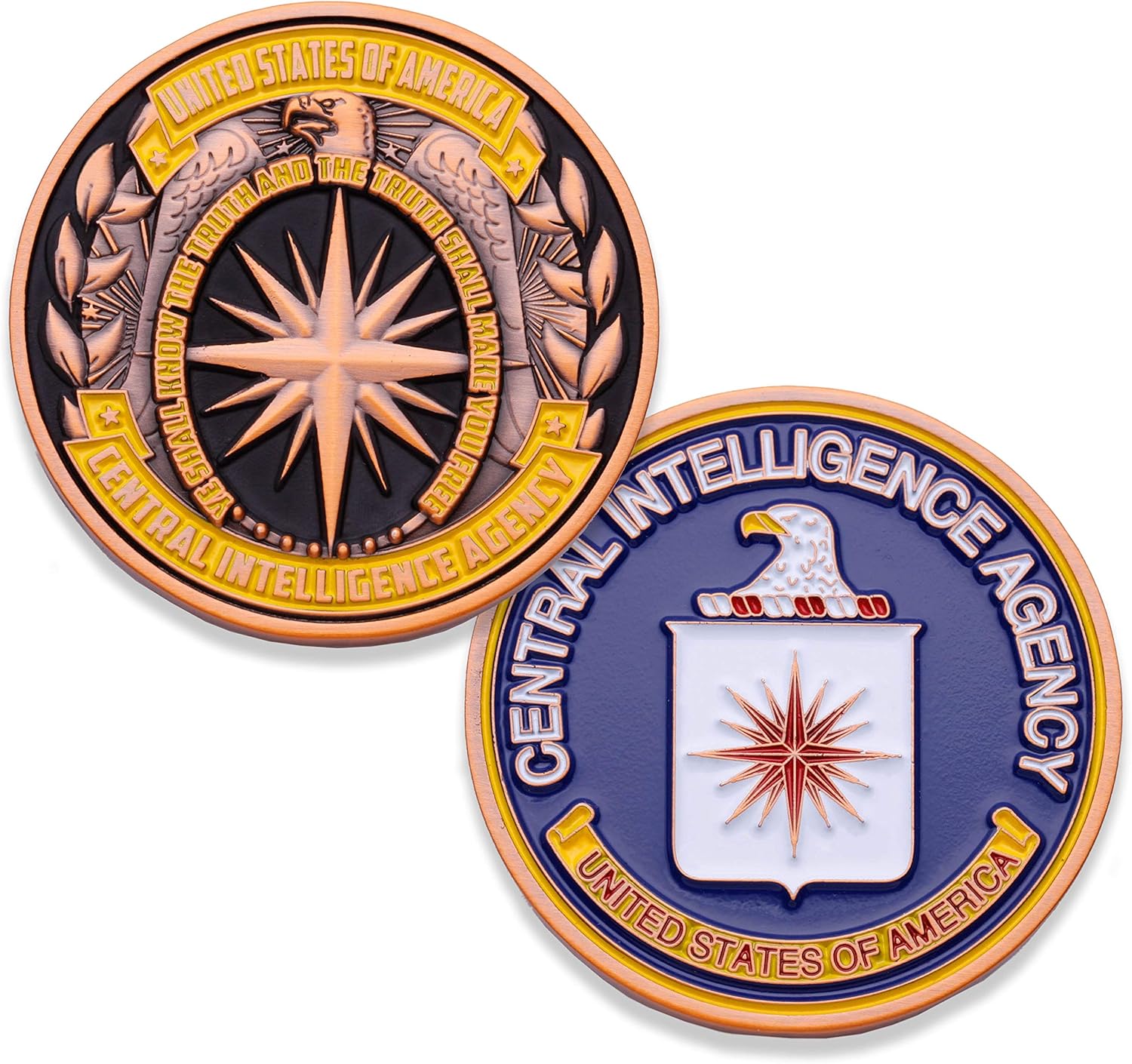 Amazon.com: CIA Challenge Coin - Central Intelligence Agency Military ...