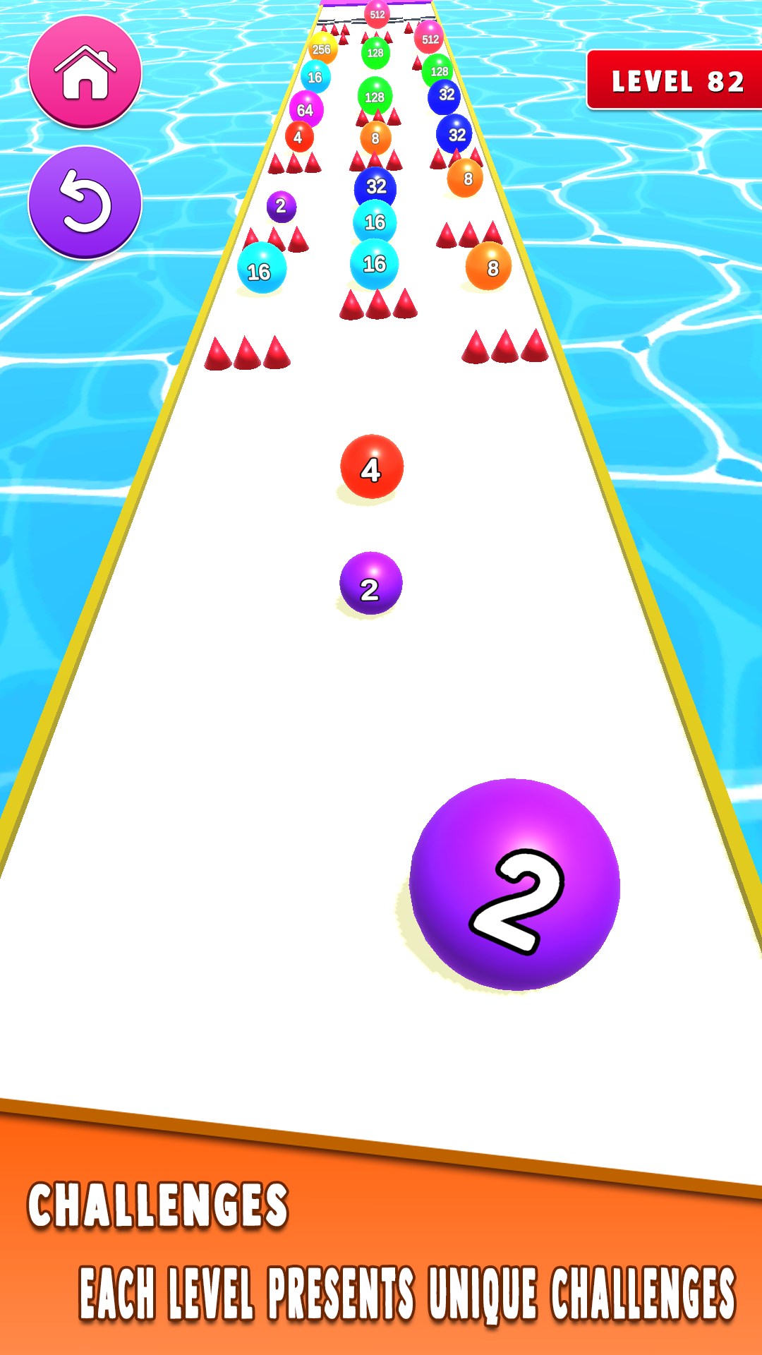 2048 Roll & Merge Ball Puzzle 3D: Number Balls Rolling & Matching Brain ...