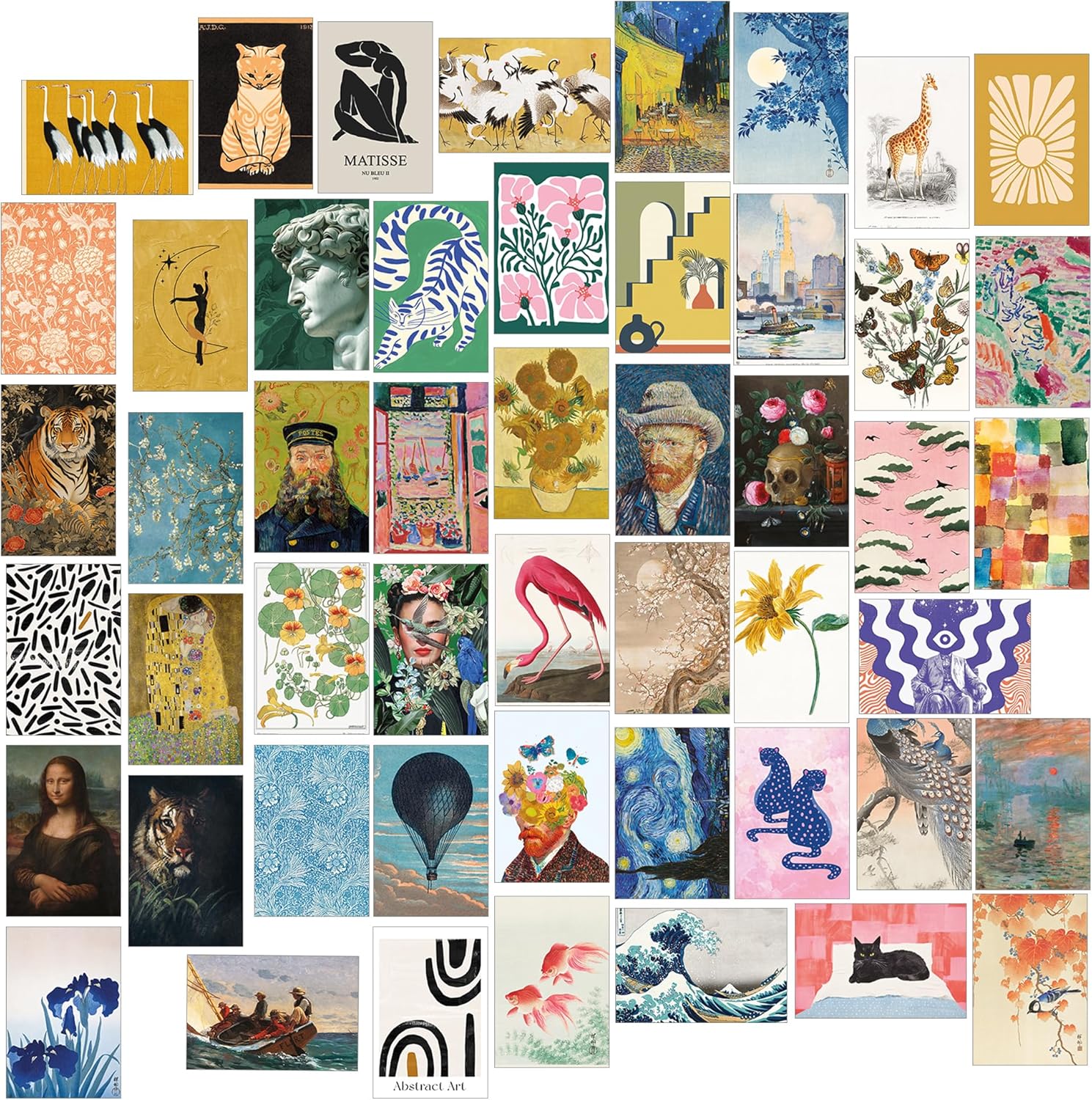 Amazon.com: Maximalist Wall Art, 50pcs Funky Eclectic Wall Decor ...