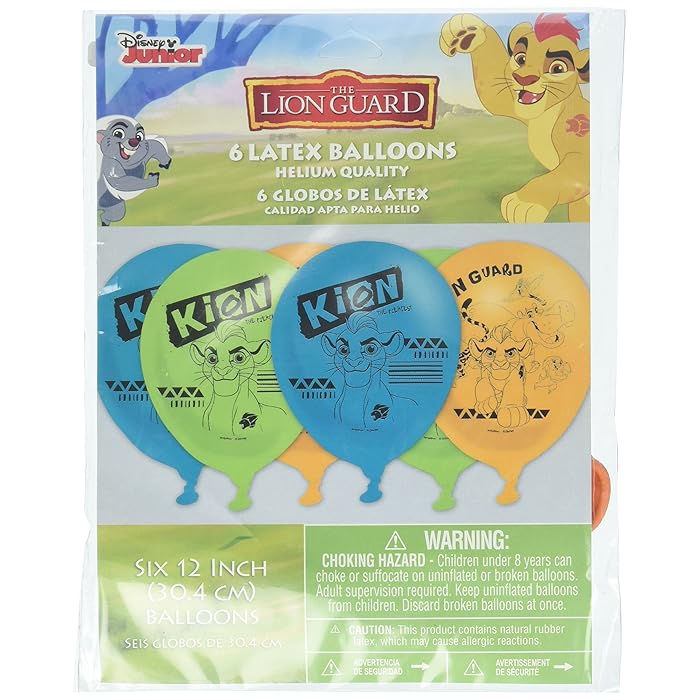 Buy Disney "The Lion Guard" Latex Balloons-Assorted Colors, Party Favor ...