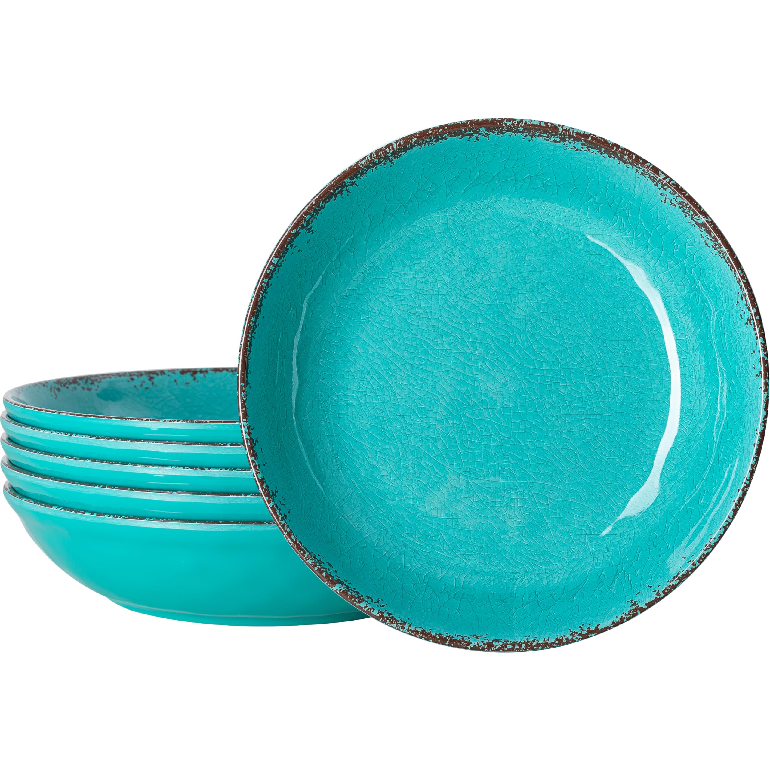 Amazon.com | LEHAHA Melamine Pasta Bowl, 9.25 inch Large Wide and ...