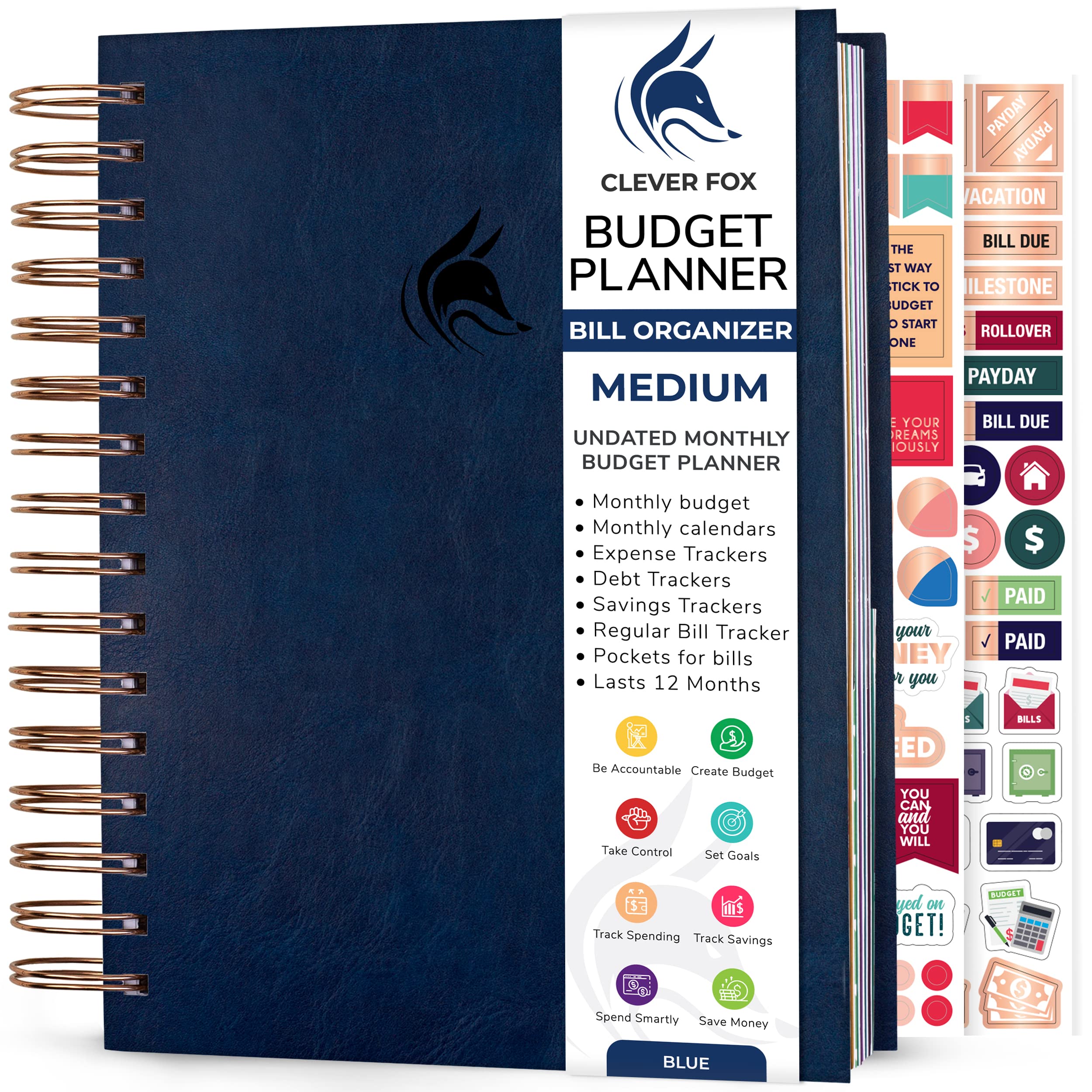 Snapklik.com : Clever Fox Budget Planner & Monthly Bill Organizer