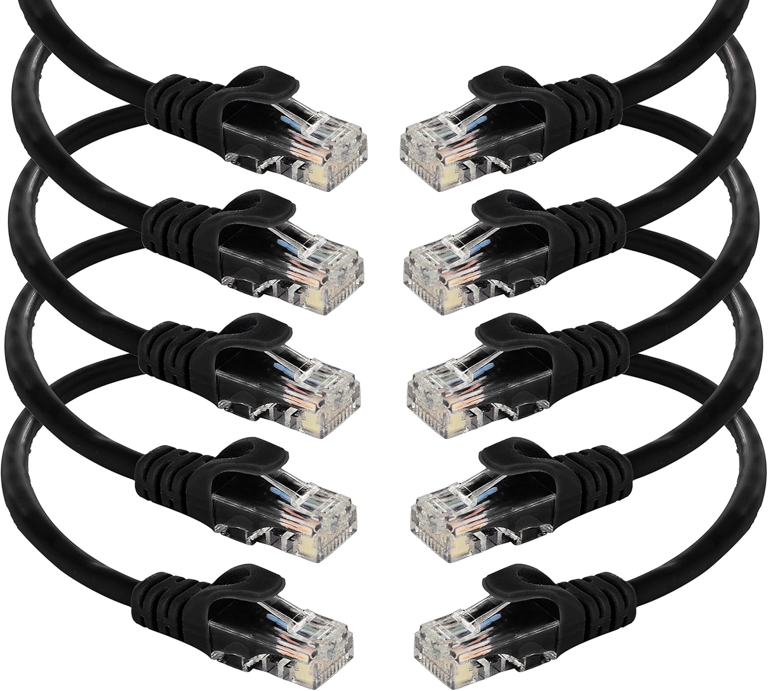 Amazon.com: K-tech Ethernet Patch Cable Supports Cat6/5e/5 28AWG 10Gbps ...