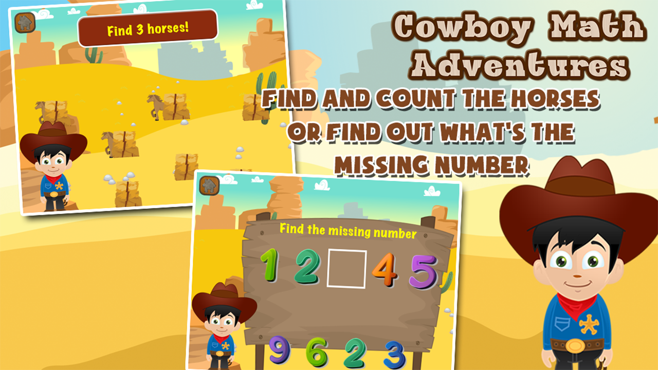 Cowboy Math Adventure Games for Kids - App on Amazon Appstore