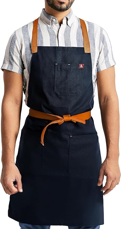 Amazon.com: hedley & bennett Midnight Blue Crossback Apron ...