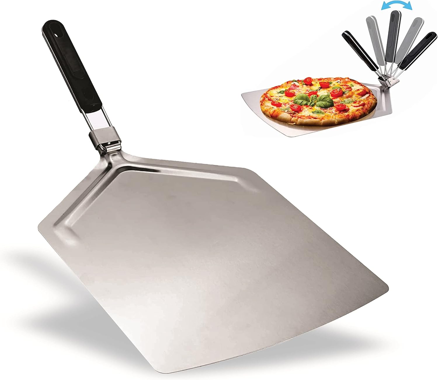 Amazon.com: Makasla Pizza Peel 13” x 16” Extra Large Pizza Paddle with ...