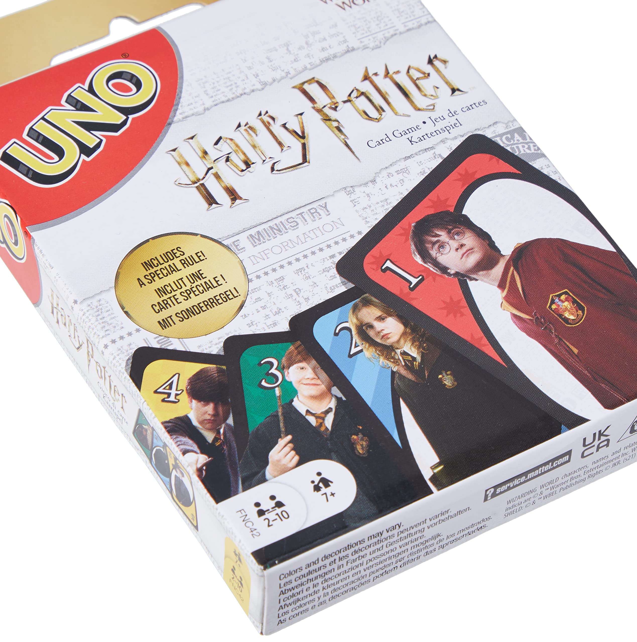 Snapklik.com : Mattel Games UNO Harry Potter Card Game Movie-Themed ...