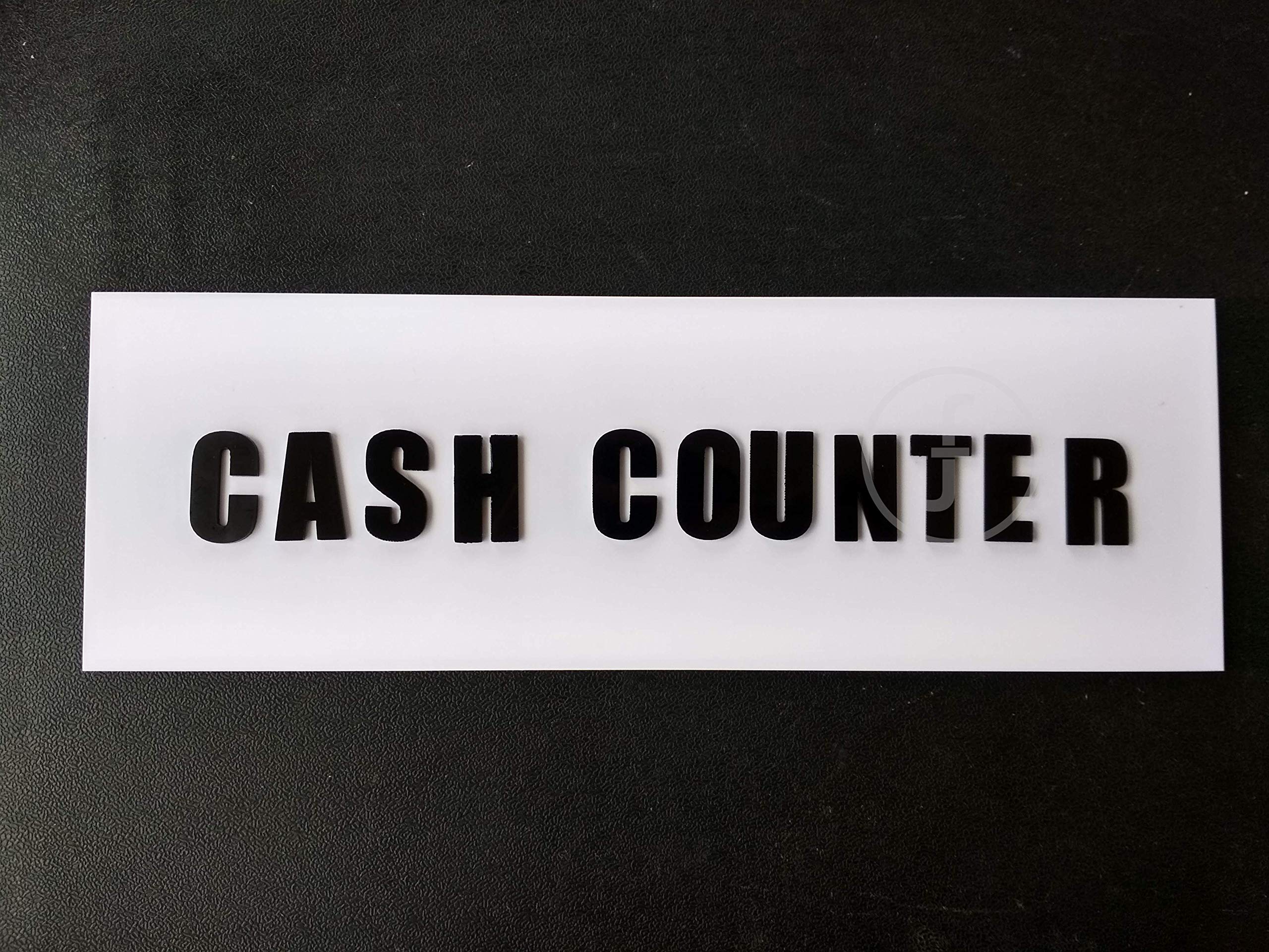 Buy fingerz Cash Counter Sign Board Acrylic 3D Letters for Bank Office ...