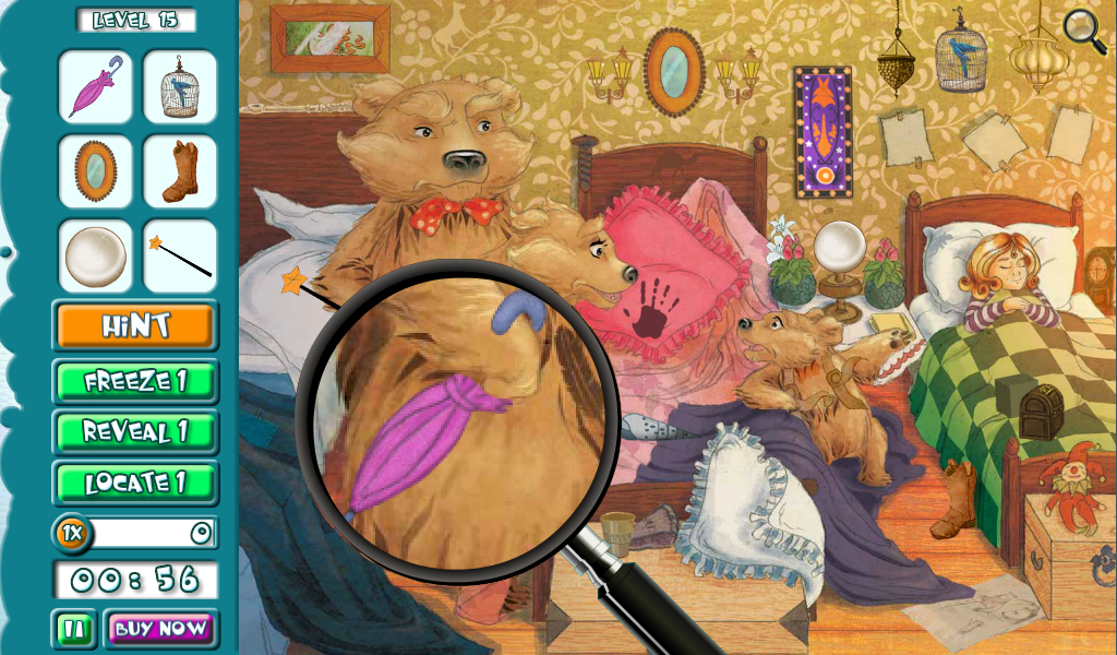Hidden Object Game Jr FREE - Goldilocks and the Three Bears - App on ...