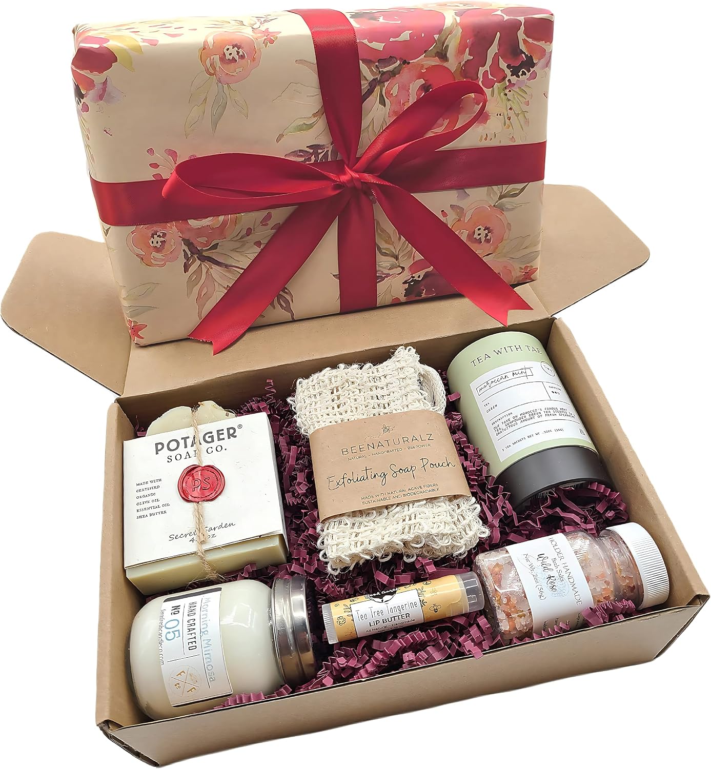Amazon.com : The Wrapped Company - Gift Box for Her Care Package – Hand ...