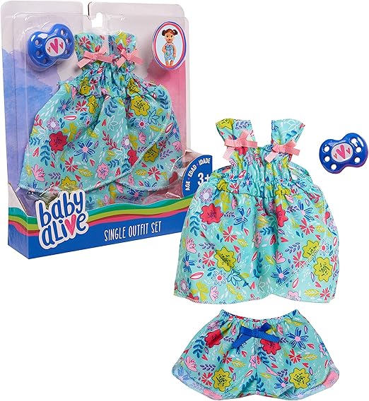 Amazon.com: Baby Alive Single Outfit Set for Baby Dolls (Doll Sold ...