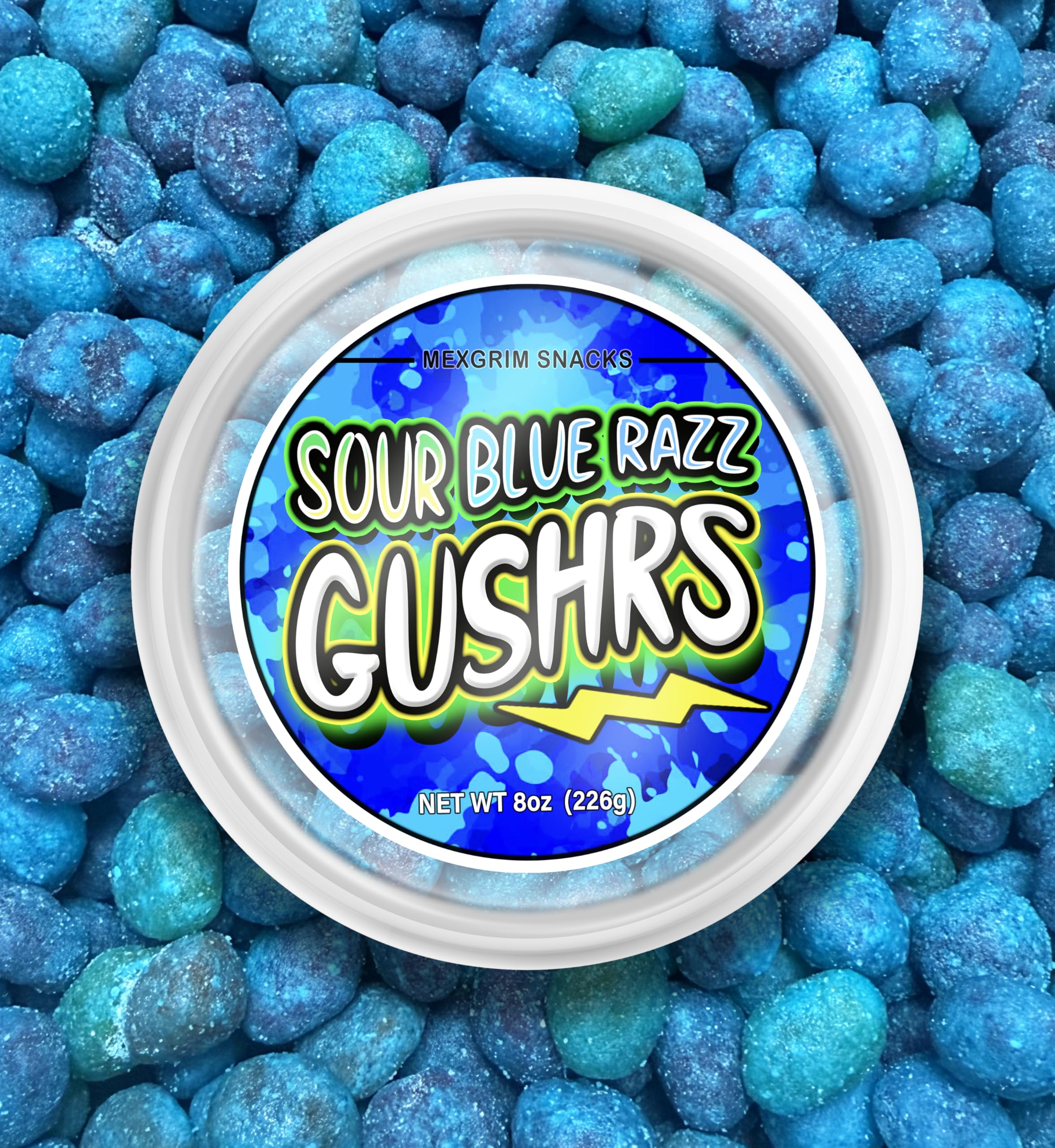 Amazon.com : Blue Raspberry Sour Candy Gushers, 8oz Percect For Tiktok ...