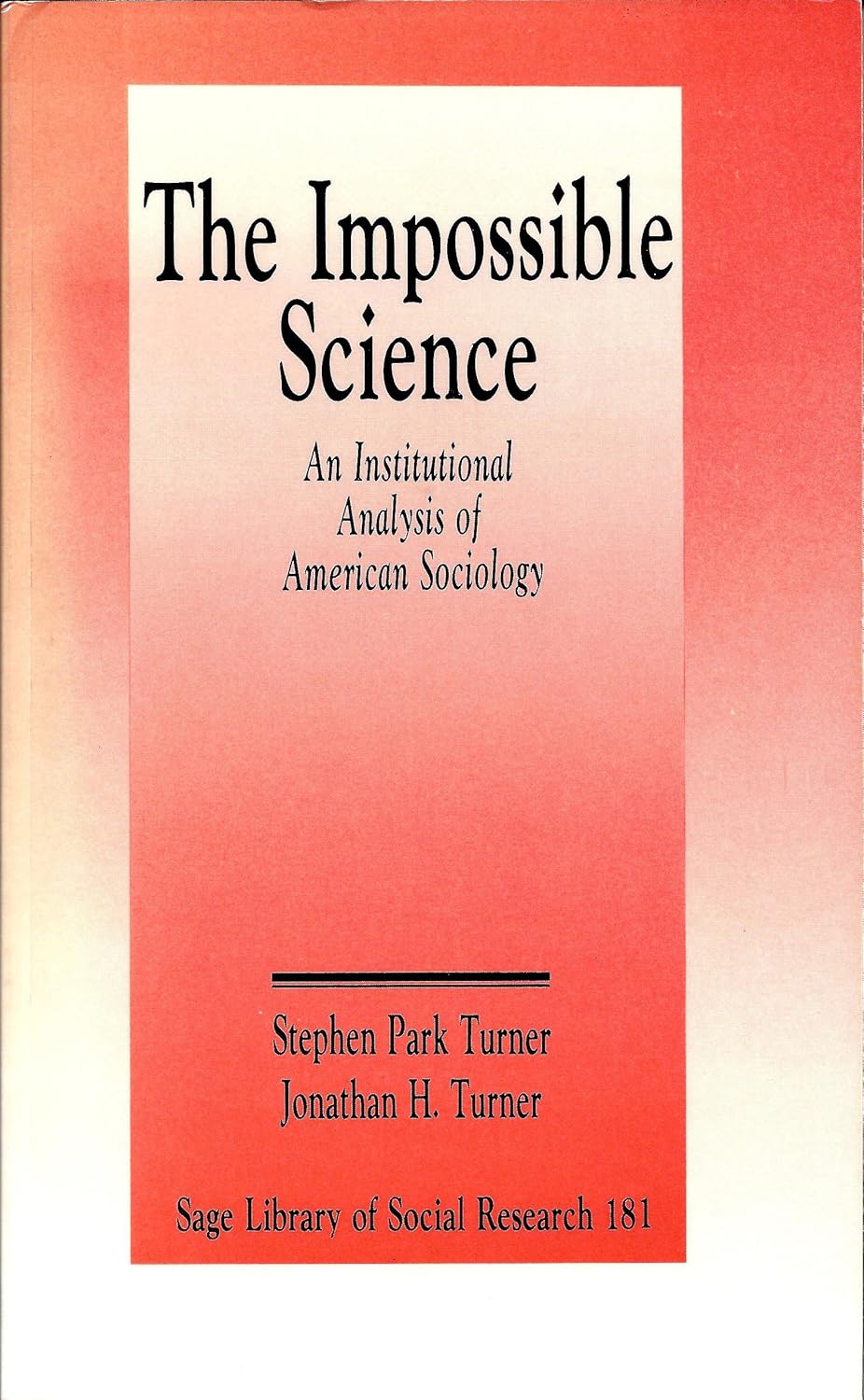 Amazon.com: The Impossible Science: An Institutional Analysis of ...