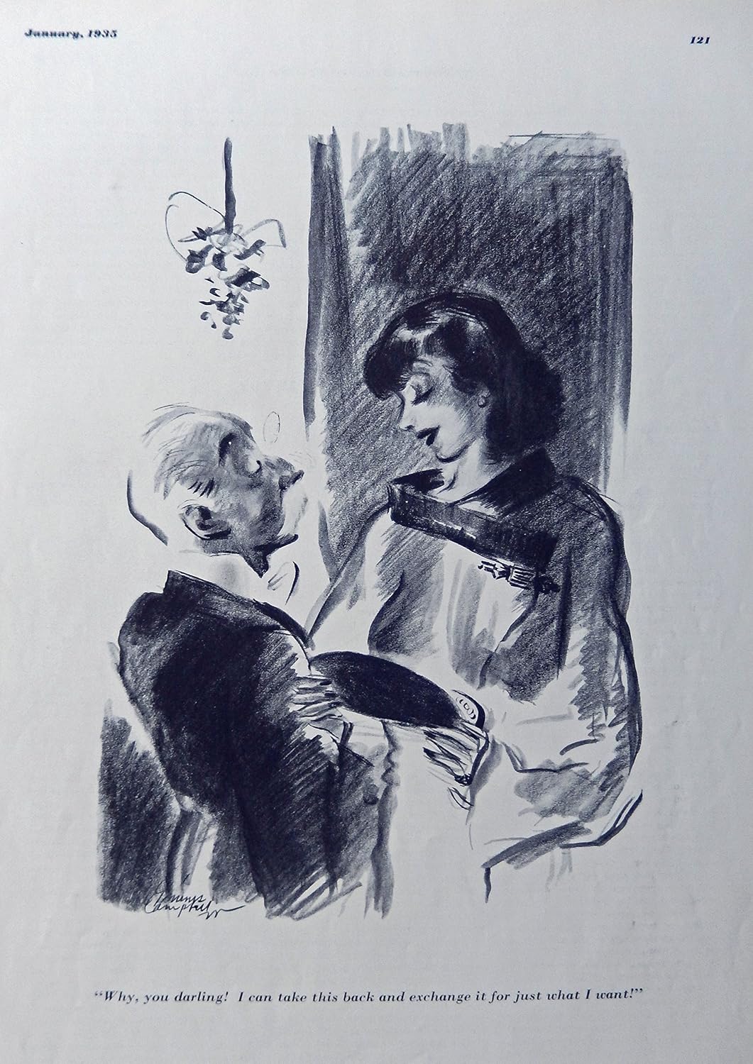 Amazon.com: E. Simms Campbell, 30's B&W Illustration, print art ...