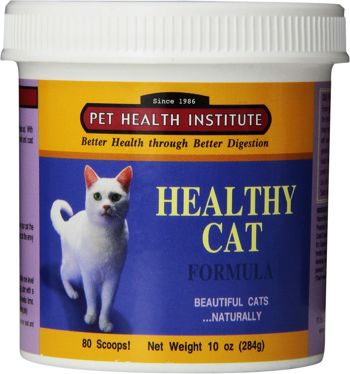 Amazon.com: Pet Health Institute, Healthy Cat Formula, 80 Scoops, 10 ...
