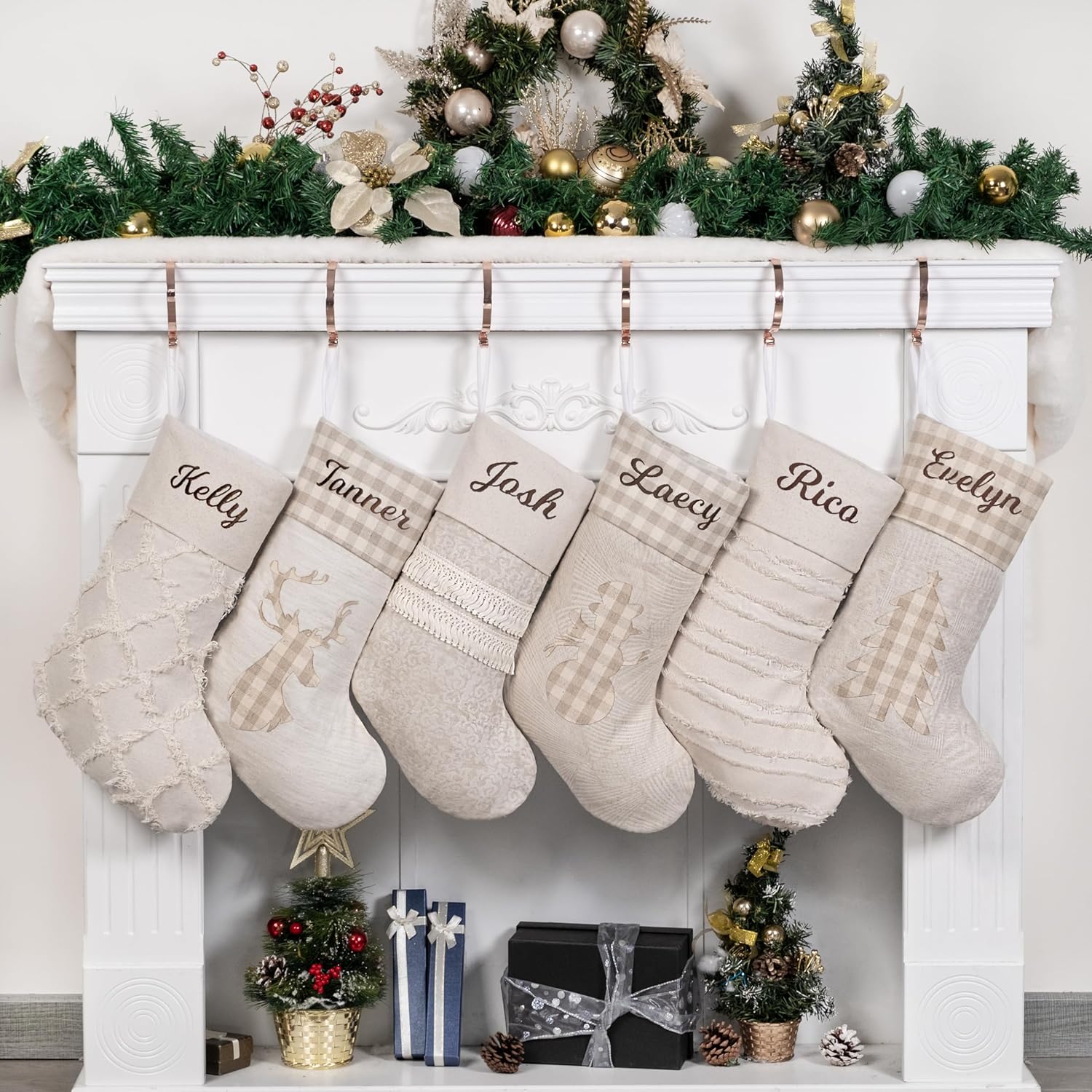 Amazon.com: GEX Personalized Christmas Stockings 1 Pack Custom Name for ...