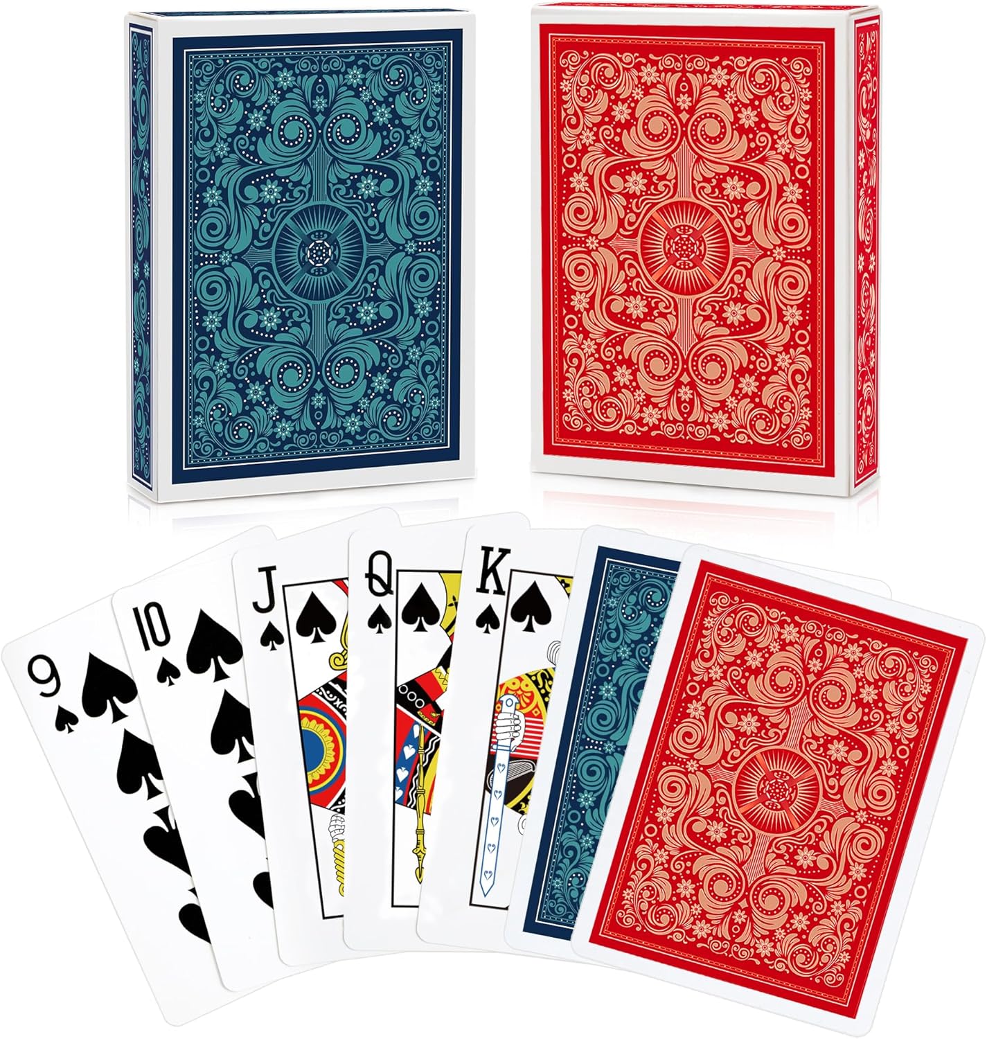 Amazon.com: Playing Cards, Decks of Cards,Playing Cards 2 Pack for Kids ...