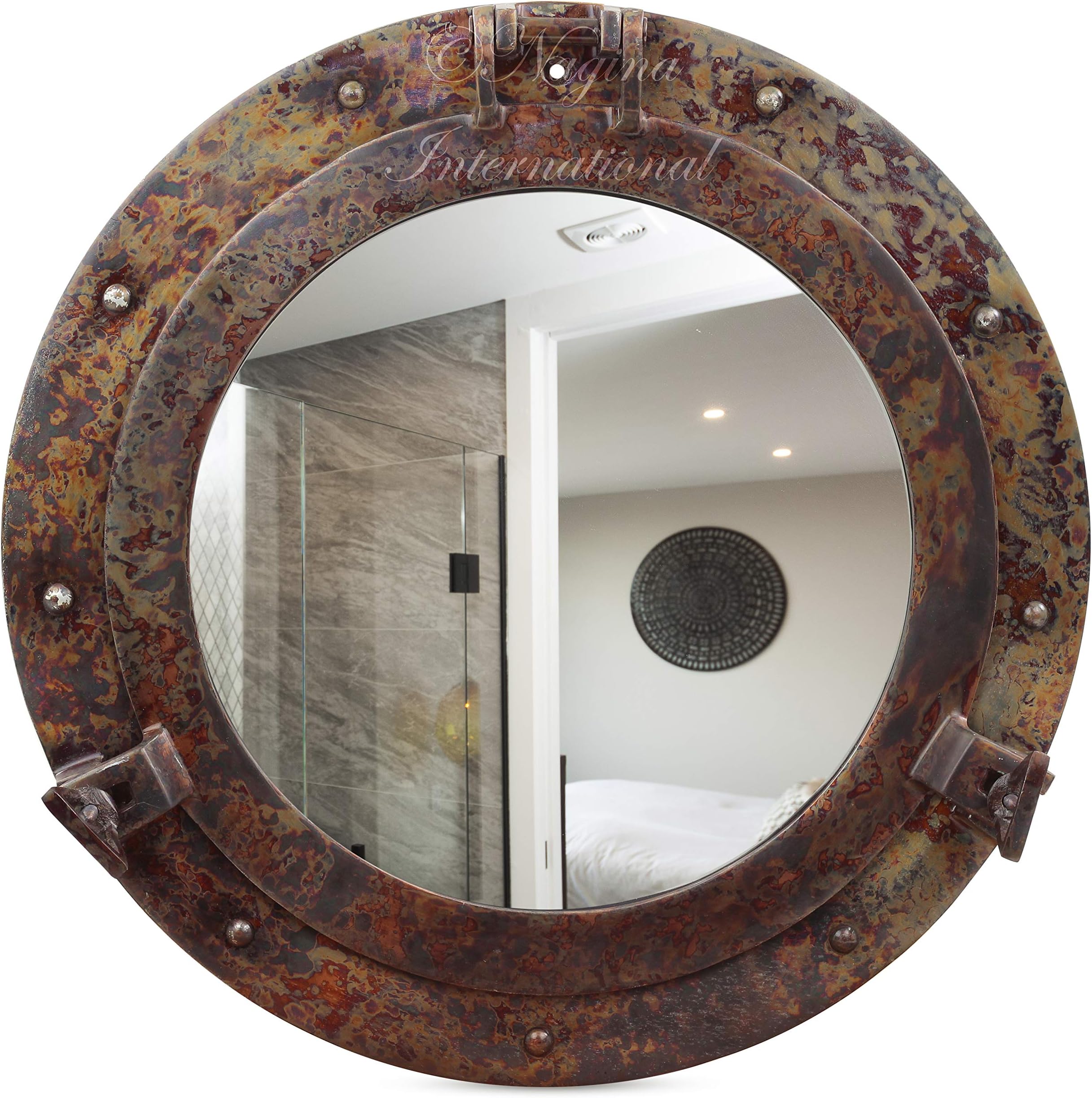 Amazon.com: Deluxe Class Chrome Porthole Mirror 24" - Porthole ...