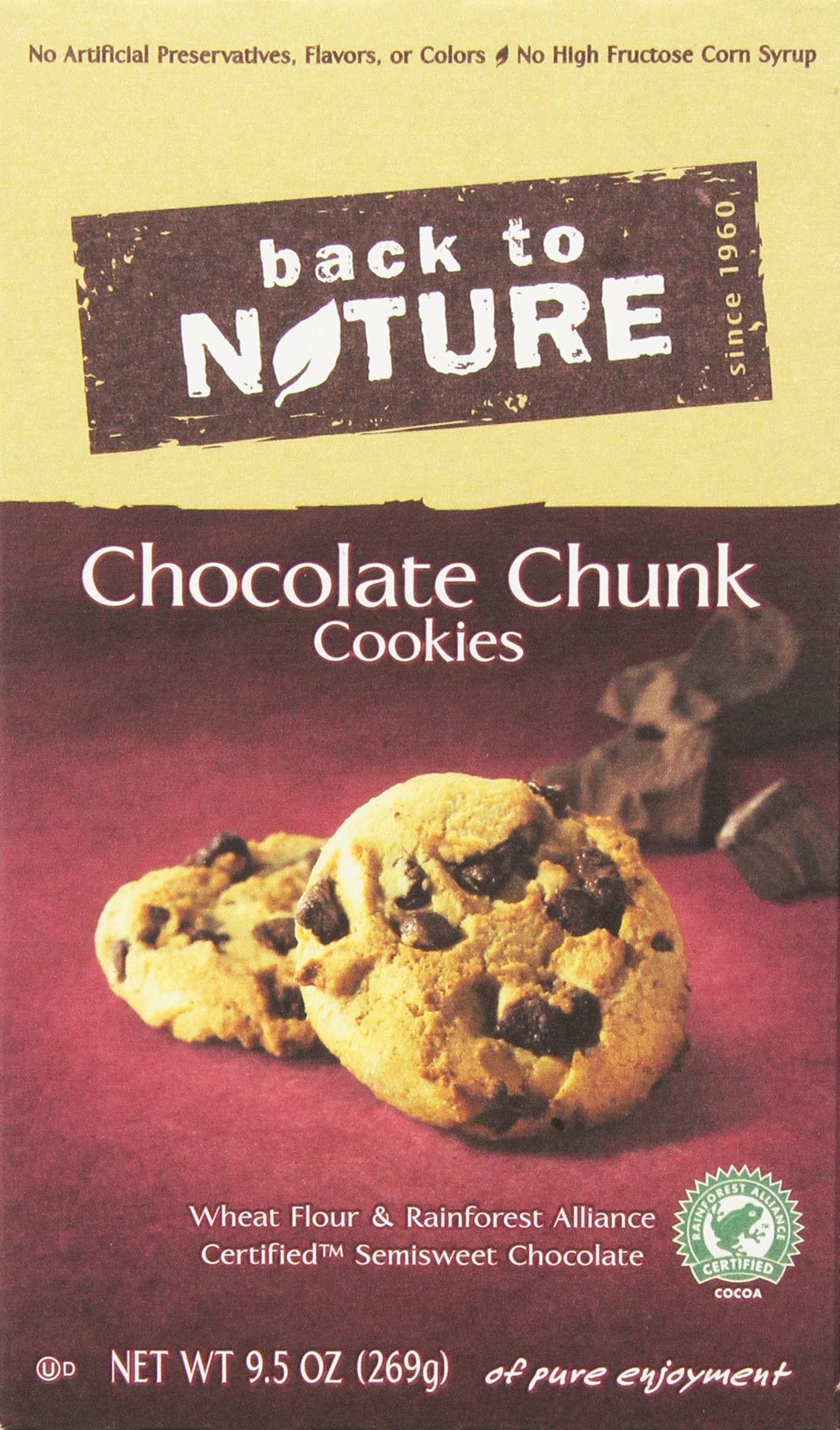 Amazon.com: Chocolate Chunk Cookies 9.50 Ounces (Pack of 6) : Grocery ...