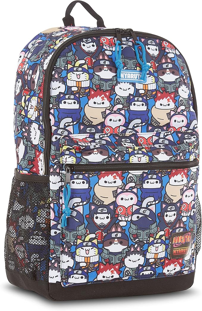 Amazon.com | Cat Naruto Nyaruto! Allover Backpack - Naruto Defense ...