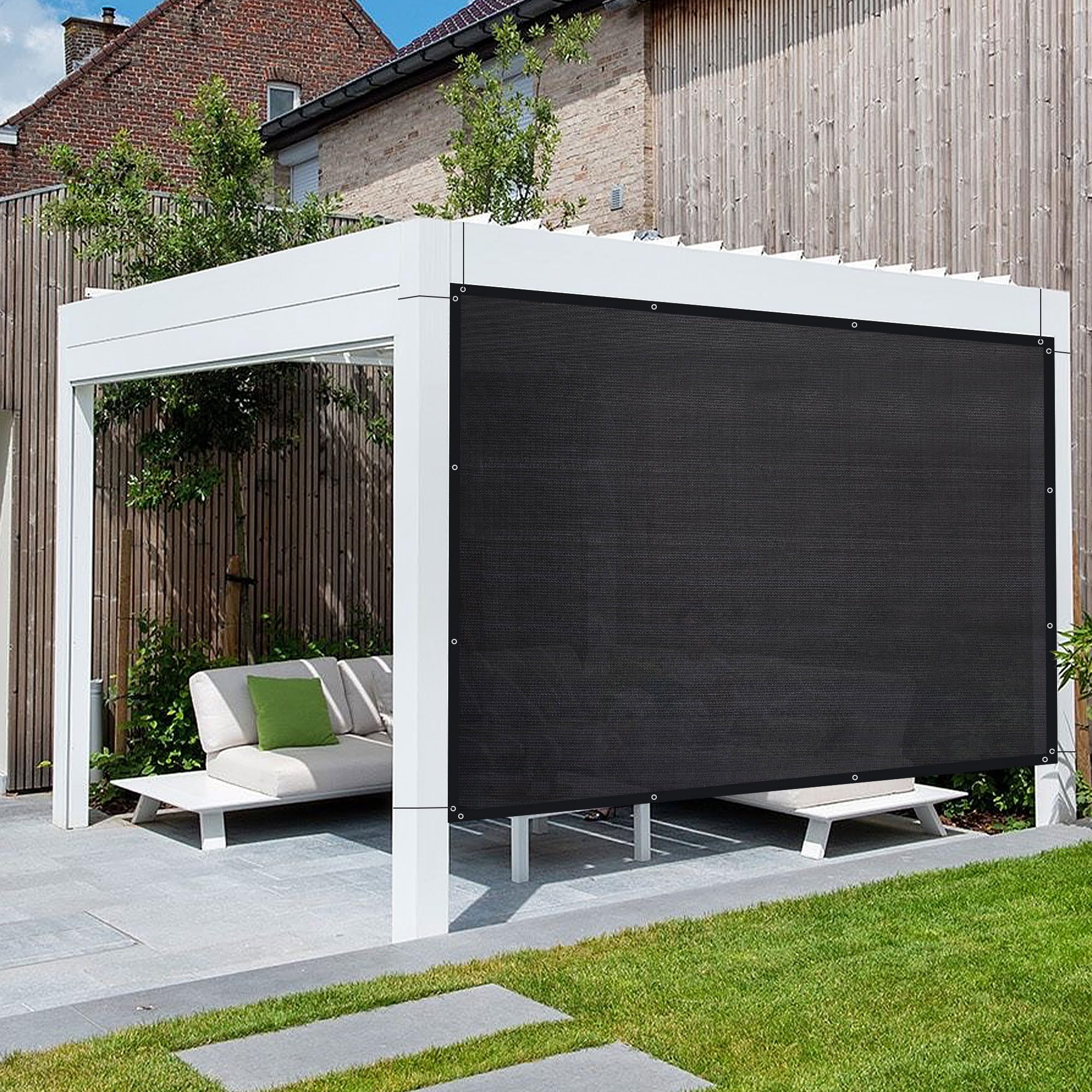 Amazon.com : ARKOST 90% Sun Shade Cloth with Grommets, 6X6 FT Privacy ...