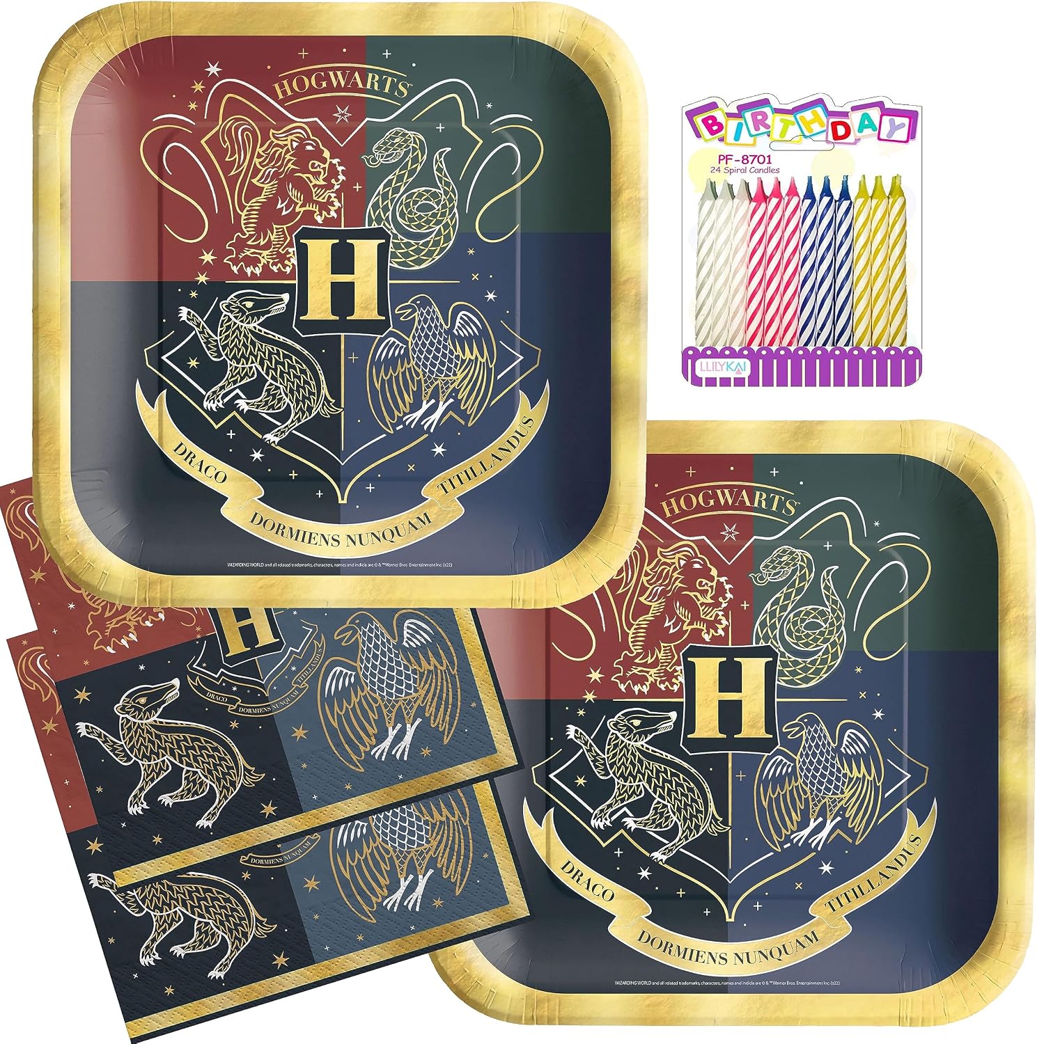 Amazon.com: Harry Potter Hogwarts United Party Supplies Pack Serves 16: ...