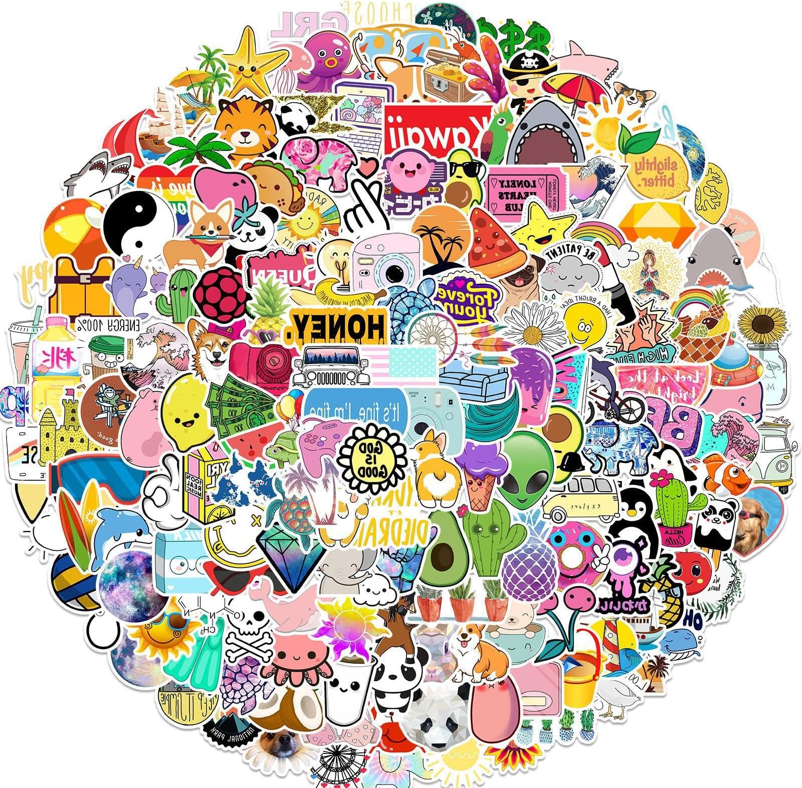 Amazon.com: 400 Mixed Sticker Packs (Inspirational Quotes, Aesthetic ...