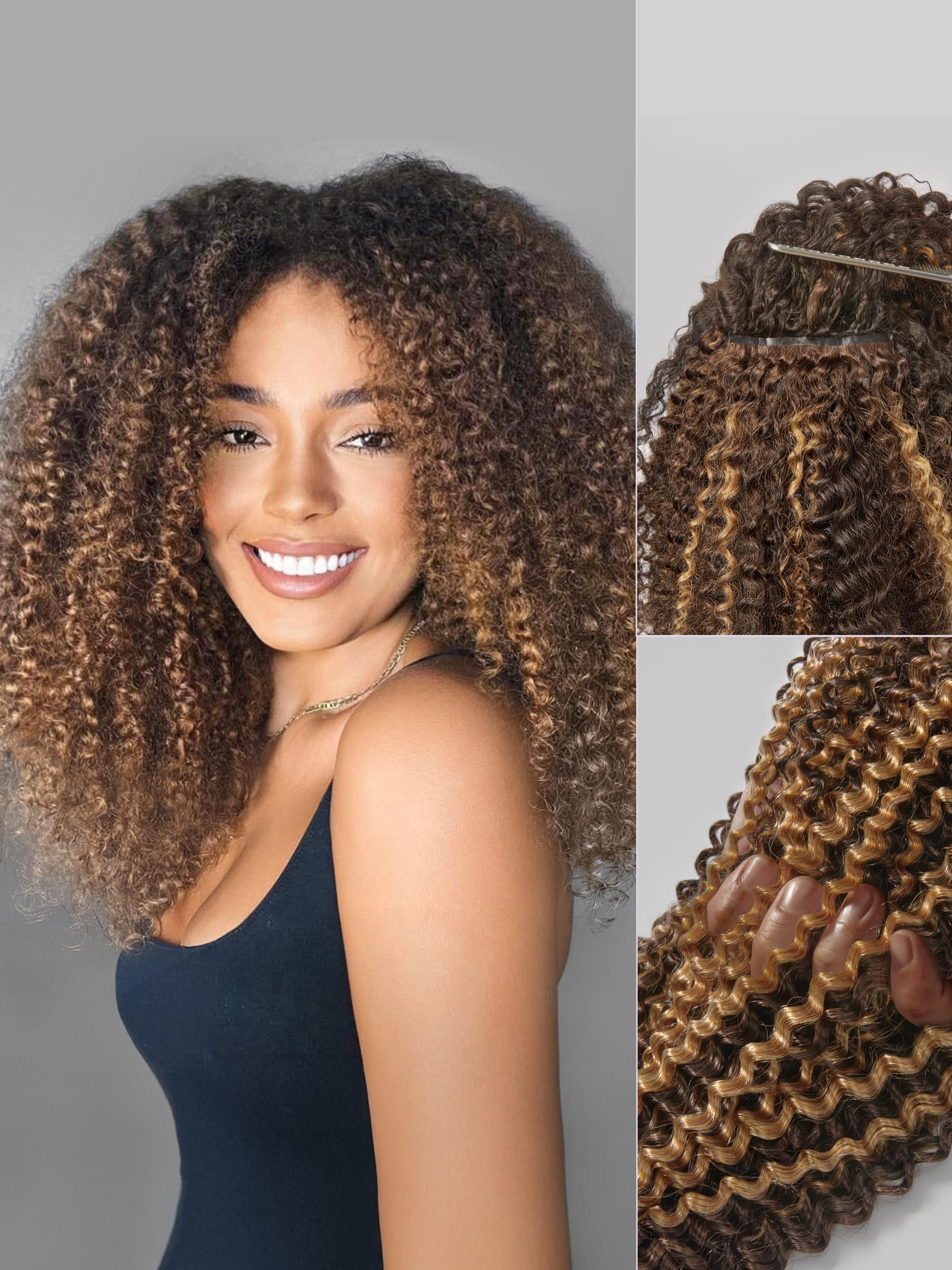 Amazon.com : LUVME Clip in Hair Extensions Real Human Hair, Remy Human ...