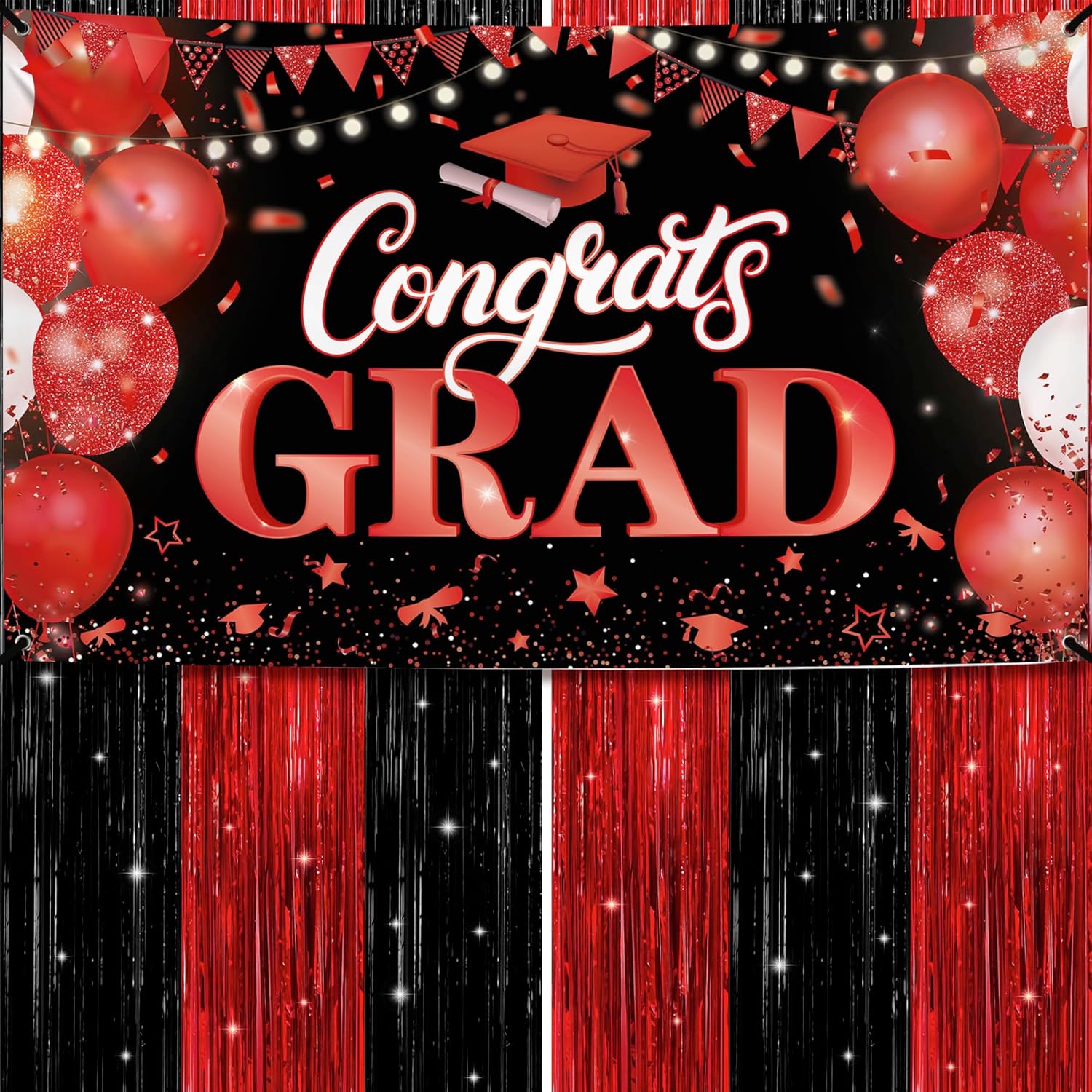 Amazon.com: KatchOn, XtraLarge Congrats Grad Banner - 72x44 Inch ...