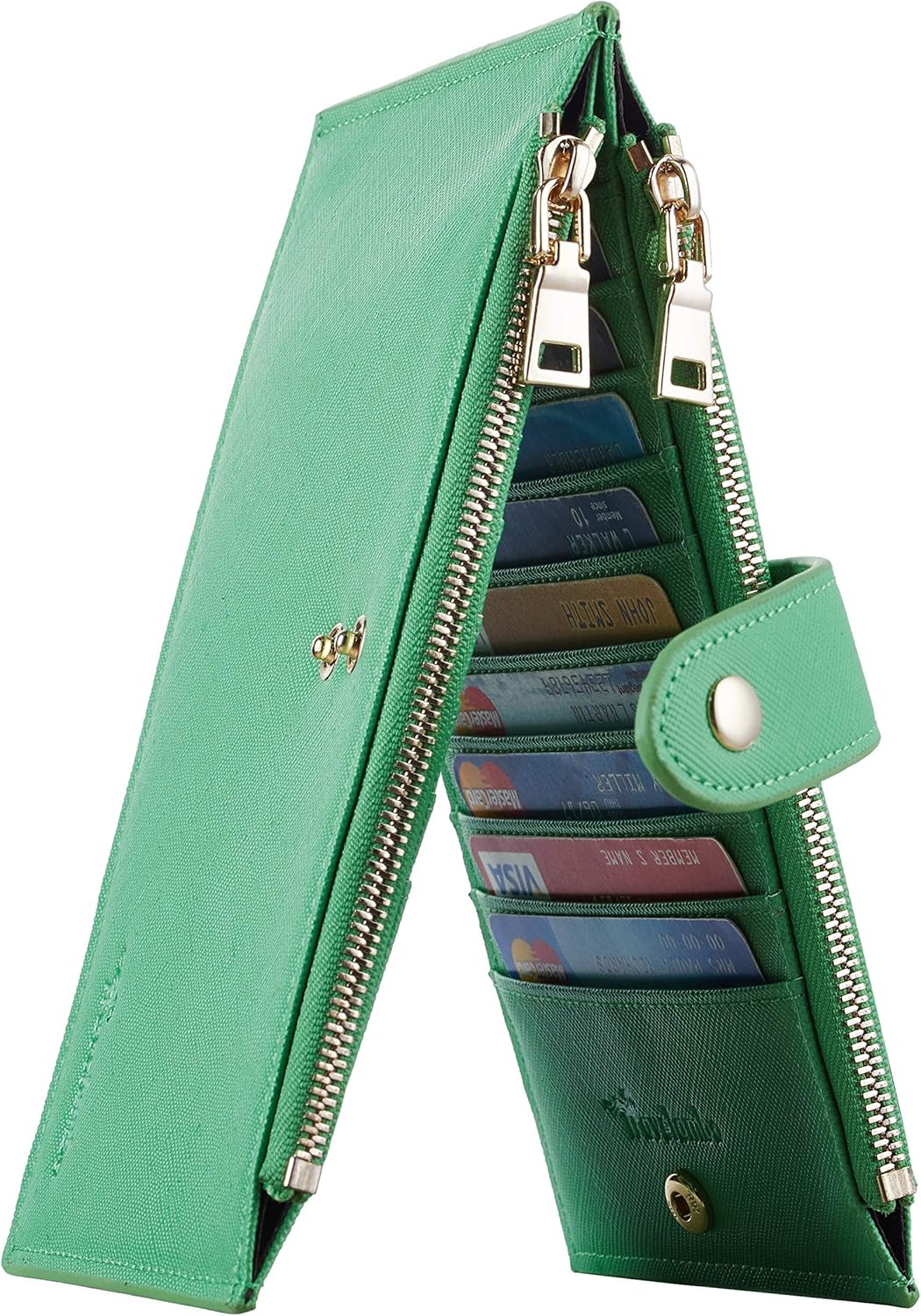 Amazon.com: Travelambo RFID Wallet Women Bifold Multi Card Wallet Case ...