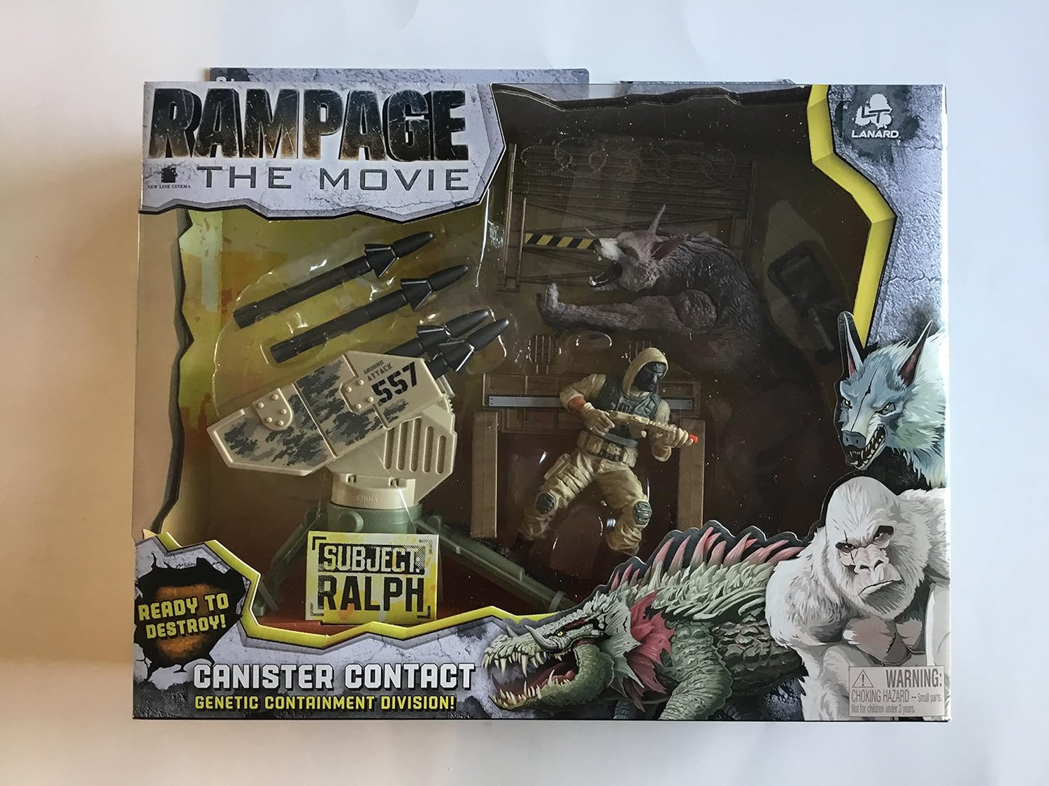 Amazon.com: Lanard Rampage The Movie Subject Ralph Playset : Toys & Games