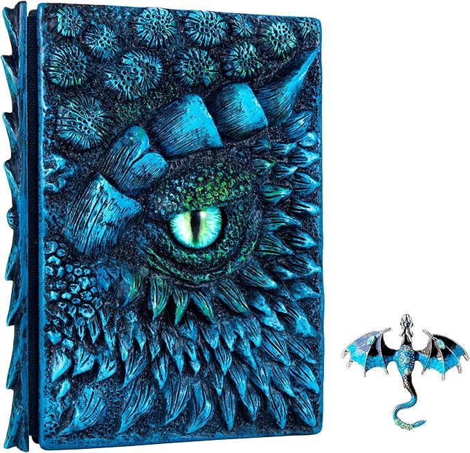 Amazon.com : 3D Dragon Eye Embossed Journal,Resin Engraving Notebook ...