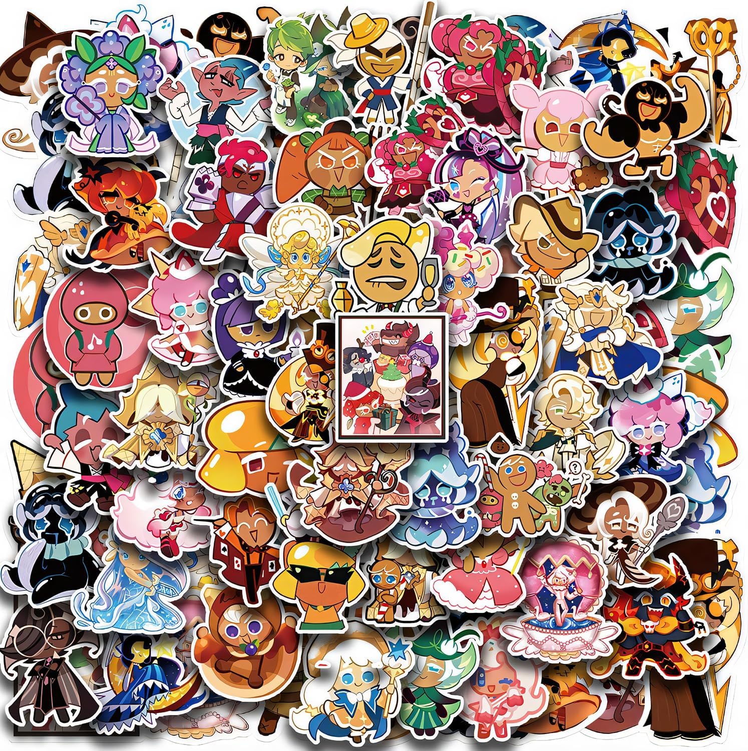 Amazon.com: 50 Pcs Cookie Run Kingdom Stickers, Pure Vanilla & Shadow ...