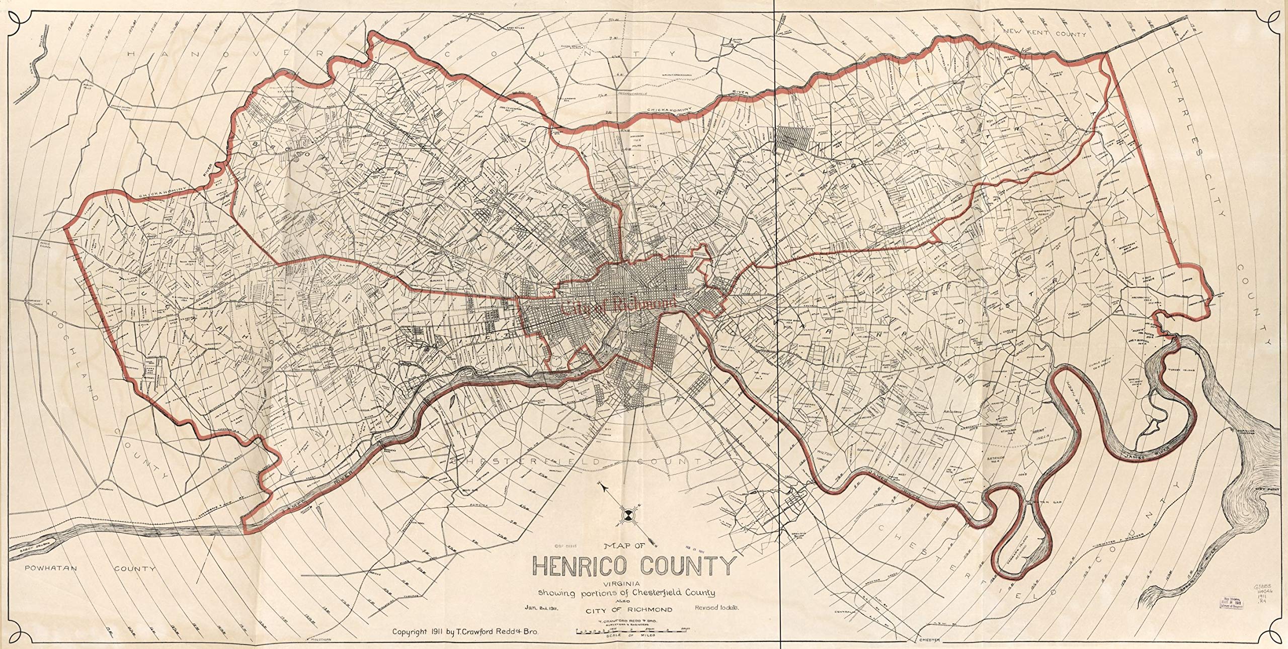 Richmond City Va County Map City Of Richmond, Outlying Counties Lead